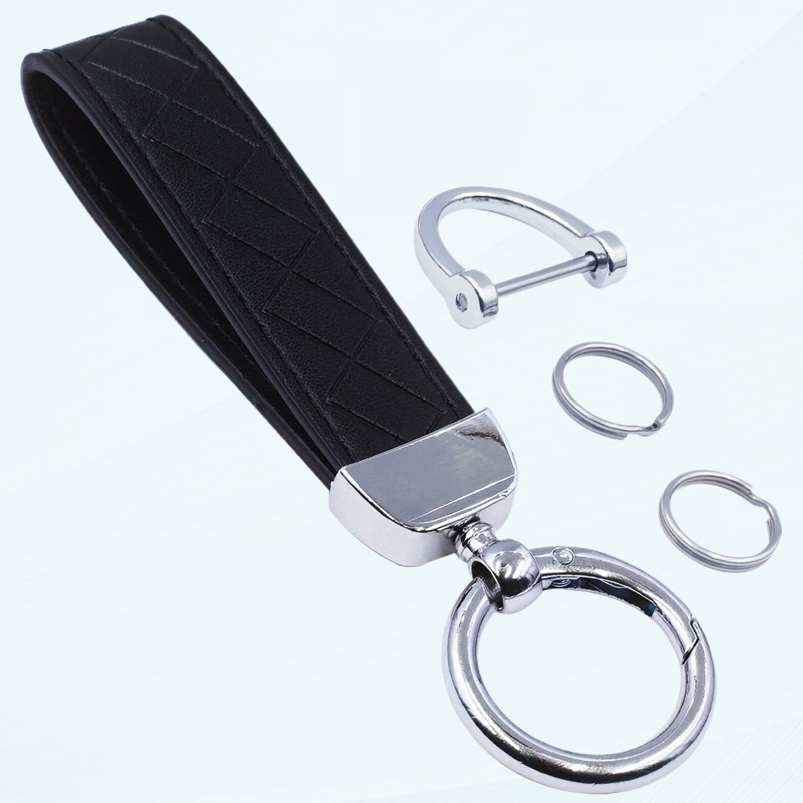 Leather Car Keychain Universal Keychain Car keychain for women and men ...