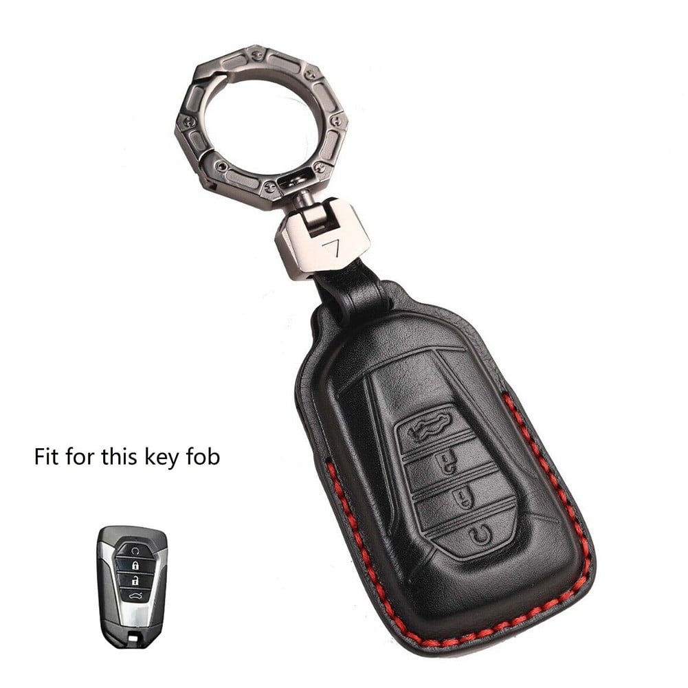 Leather Car Remote Key Fob Cover Case For ISUZU D-MAX MU-X MUX 4Button ...