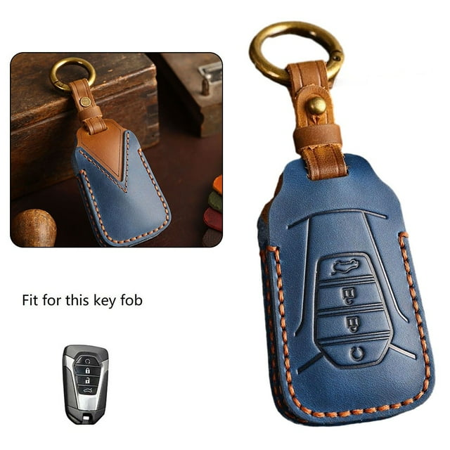 Leather Car Remote Key Fob Cover Case For Isuzu Mu-X Mux Mu X D-Max ...