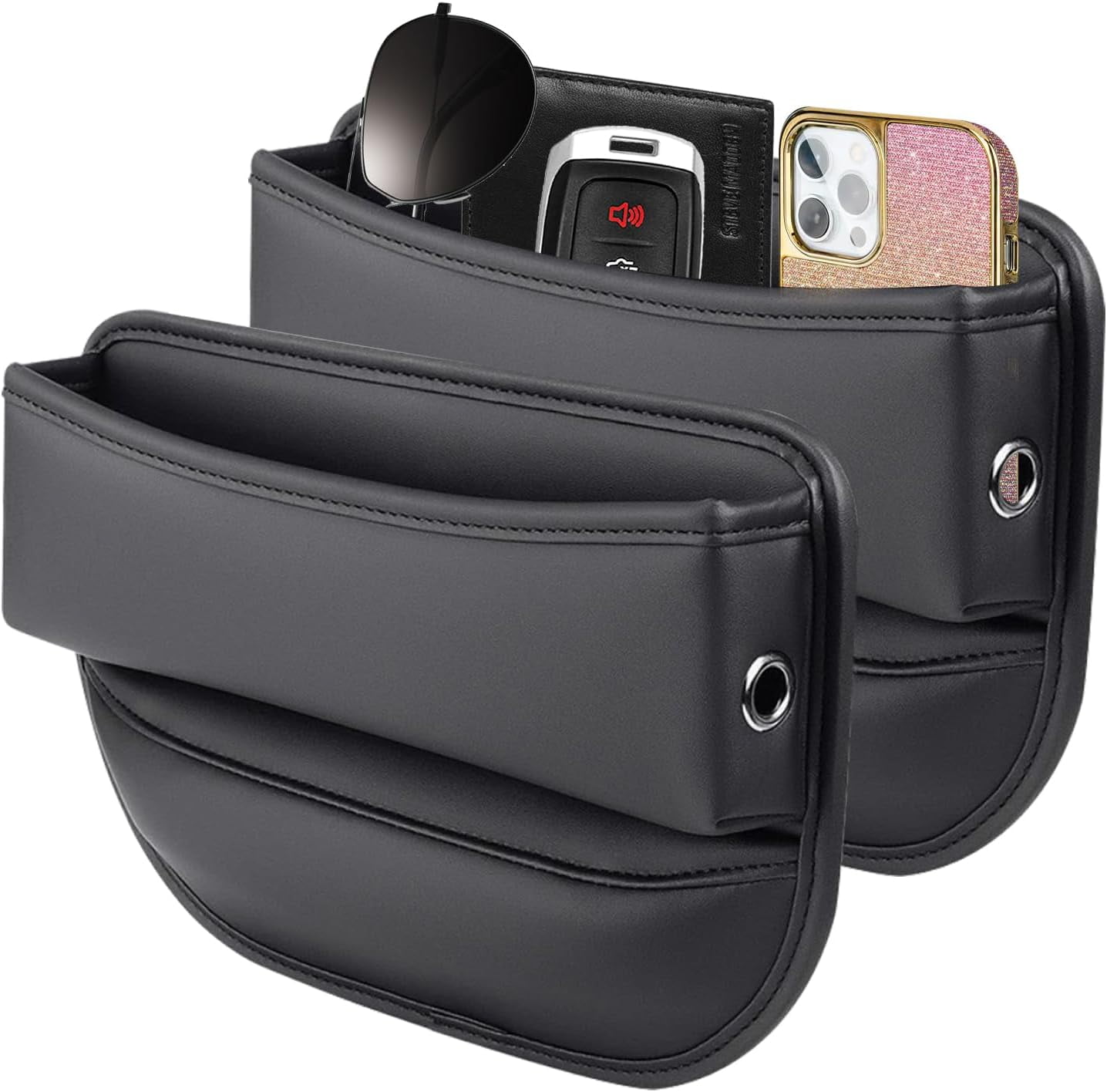 Leather Car Seat Gap Filler Organizer and Storages Automotive ...
