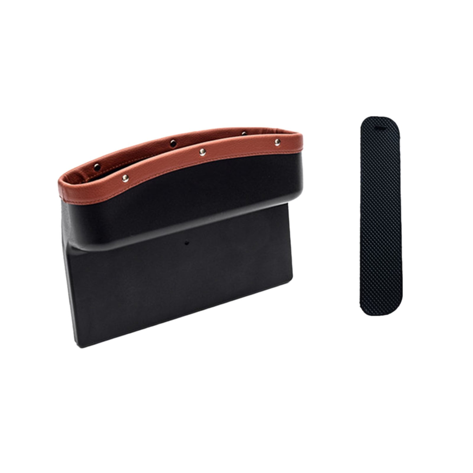 Leather Car Seat Storage Box Slot & Slit Gap Pocket , Seat Side Filler ...