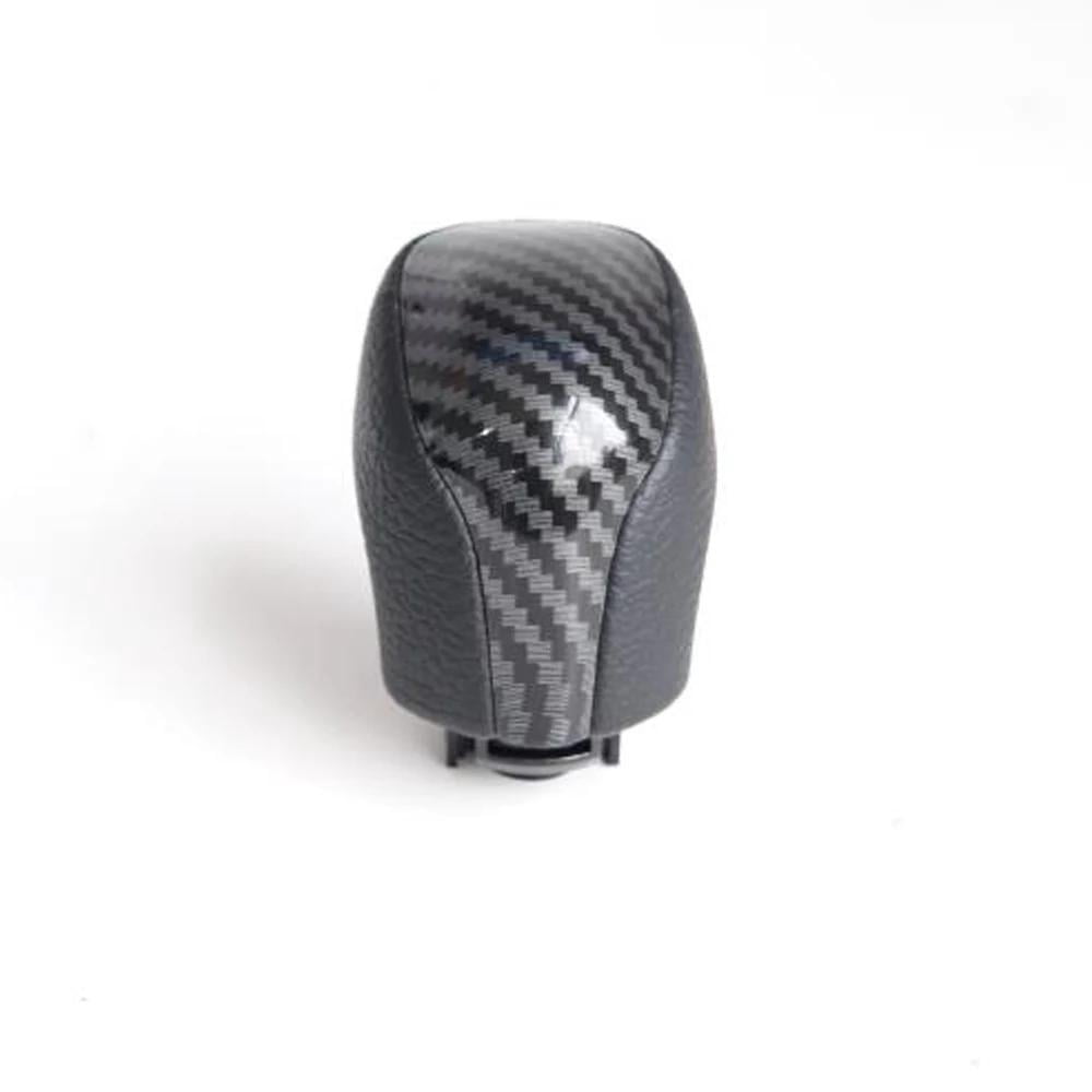 Leather Carbon Fiber Gear Shift Knob Stick Head Shifter For Toyota Mark ...