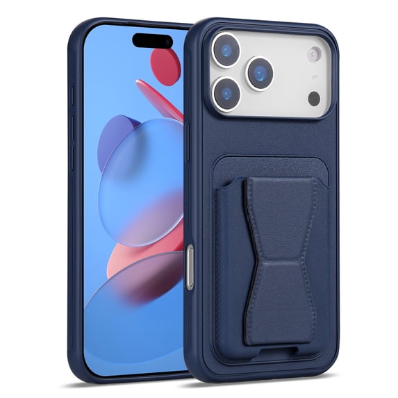 Leather Card Storage Case with Magnetic Stand for iPhone 17 Pro Max ...