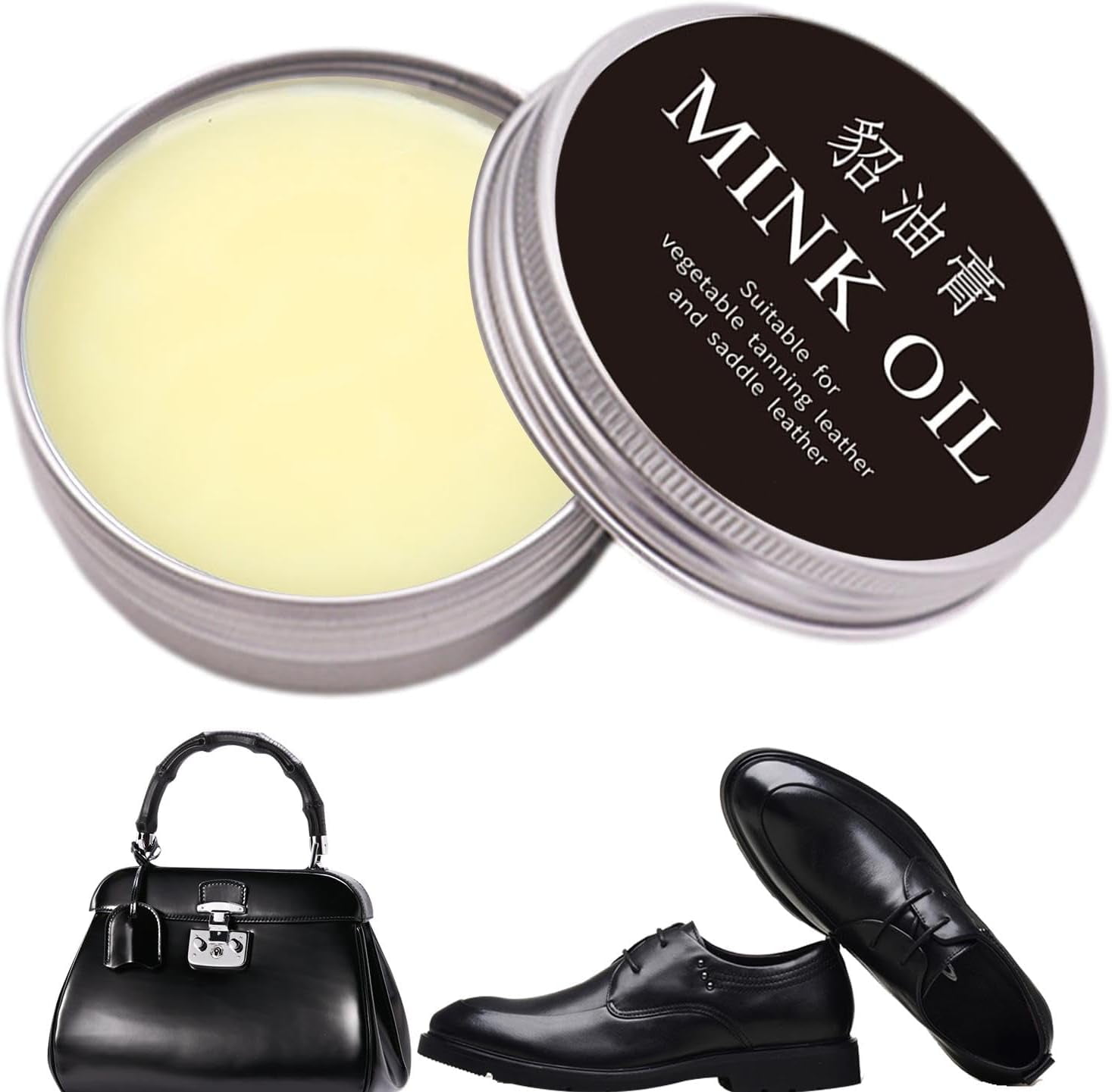 Leather Care Cream - Natural Leather Conditioner | Leather Recoloring Balm With Mink Oil ...