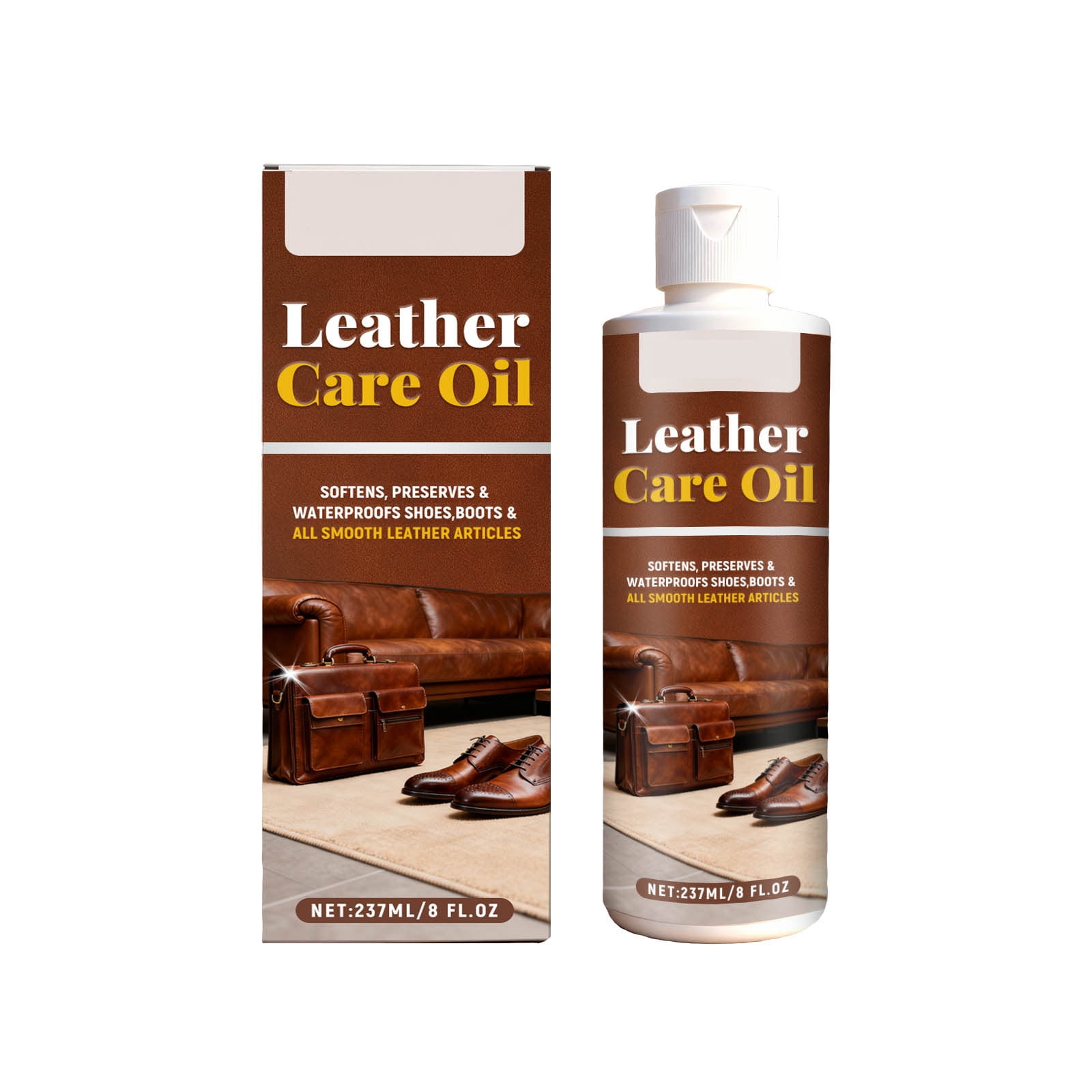Leather Care Oil, Deep Nourishing & Protecting Leather Cleaner, Softens ...