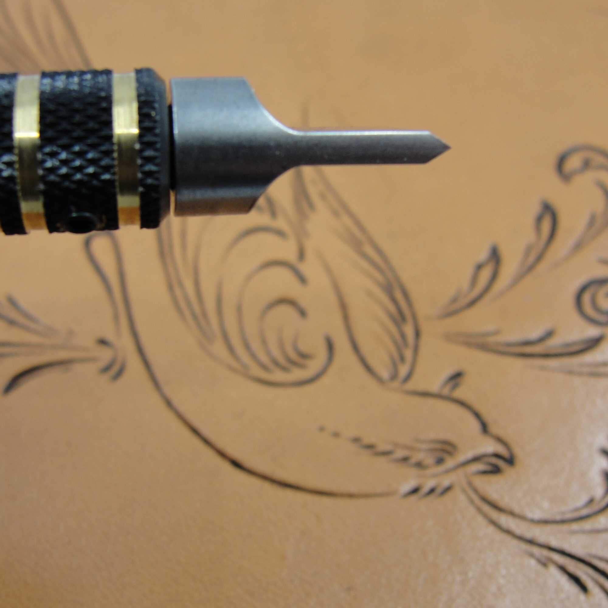 Leather Carving Tool, Pro Adjustable Swivel Knife with 3/8" Straight ...