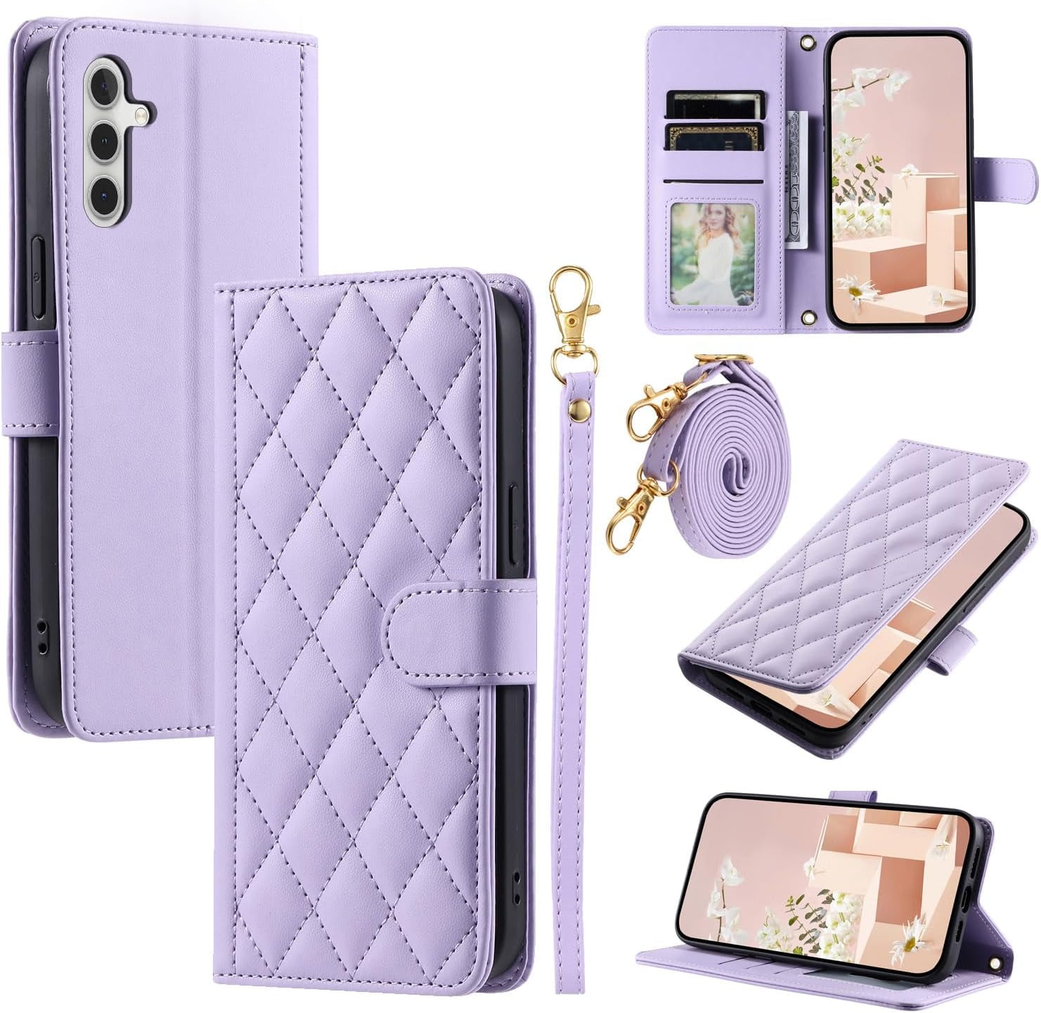 Leather Case Compatible with Samsung Galaxy A34 5G,Flip case with Card ...