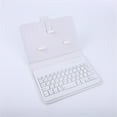 Leather Case Keyboard For 4.2-6.8 Inch Android Phones, White, With ...