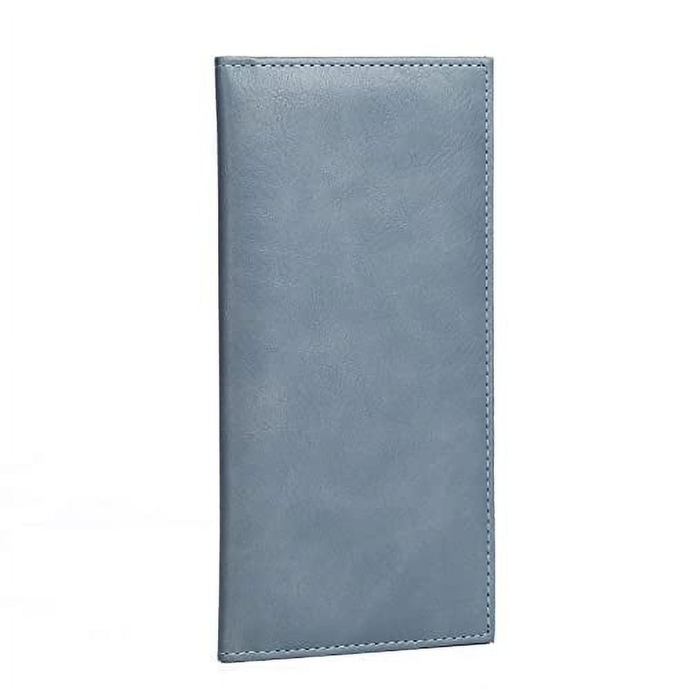 Leather Checkbook Cover for Top & Side Tear Registers Duplicate Checks ...