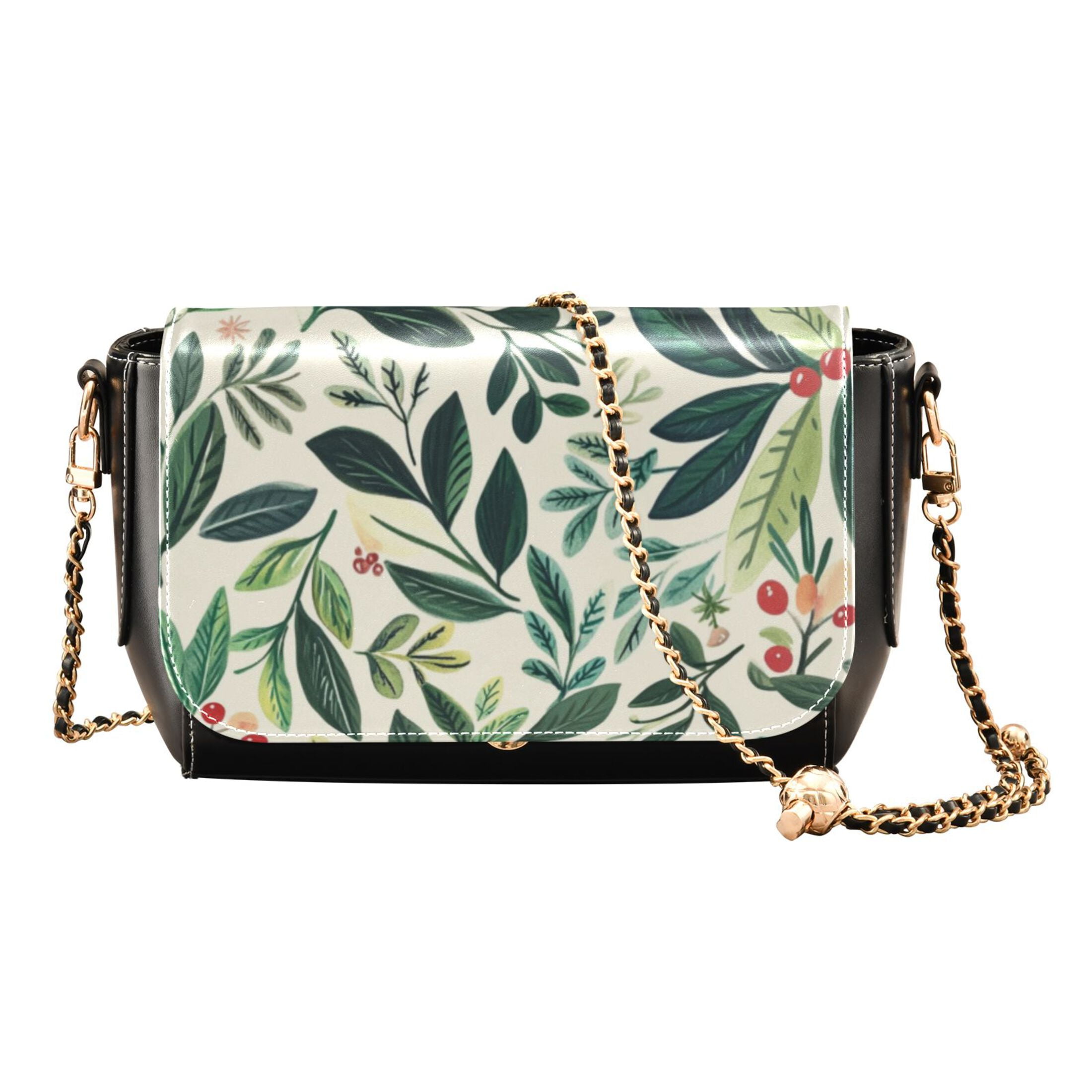 Leather Clamshell Crossbody Bag 10.4x5.5x3.7Inch Women's Crossbody ...