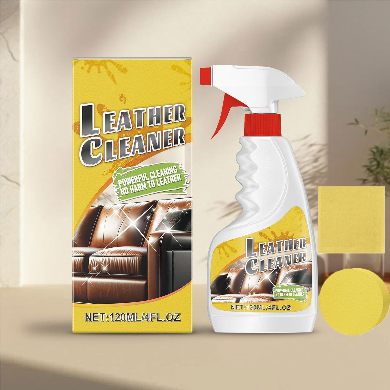 Leather Cleanser Stains Removes Spray Sofa Leather Liquid Cleanser ...