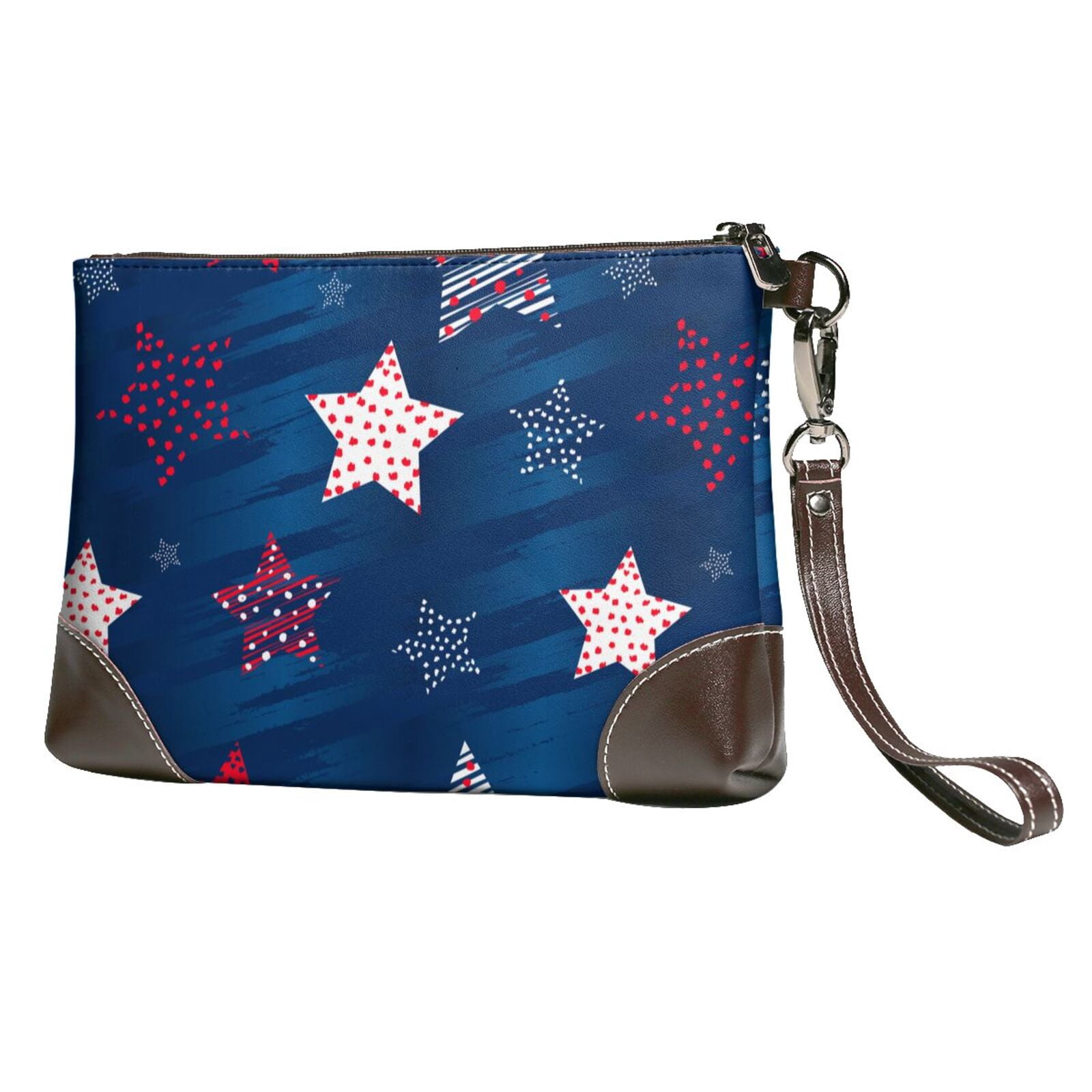 Leather Clutch Bag 8 X 5.5in Interior Waterproof Durable Holding Card ...