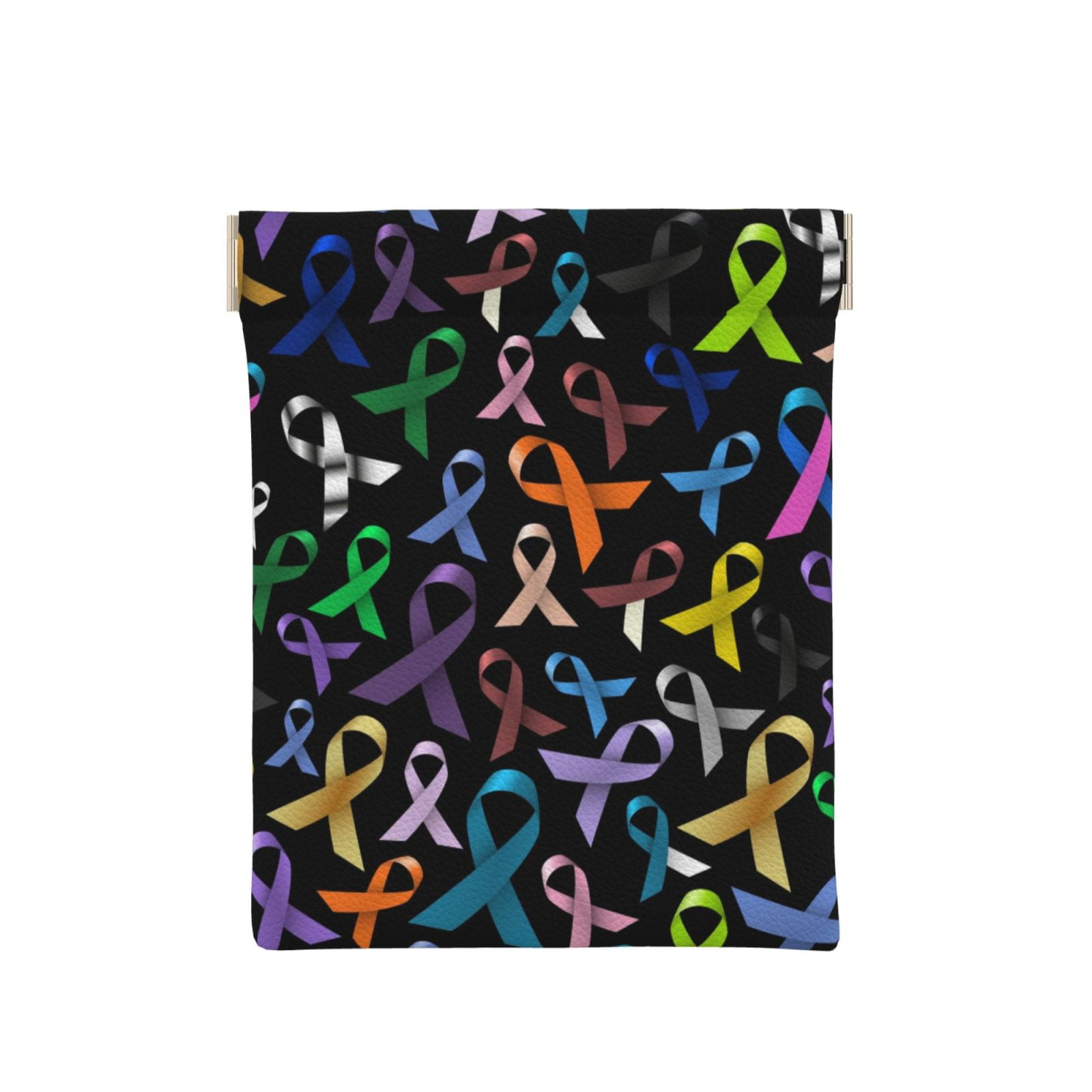 Leather Coin Purse Change Storage Bag 4.3×3.9in Can Store Coins Headset ...