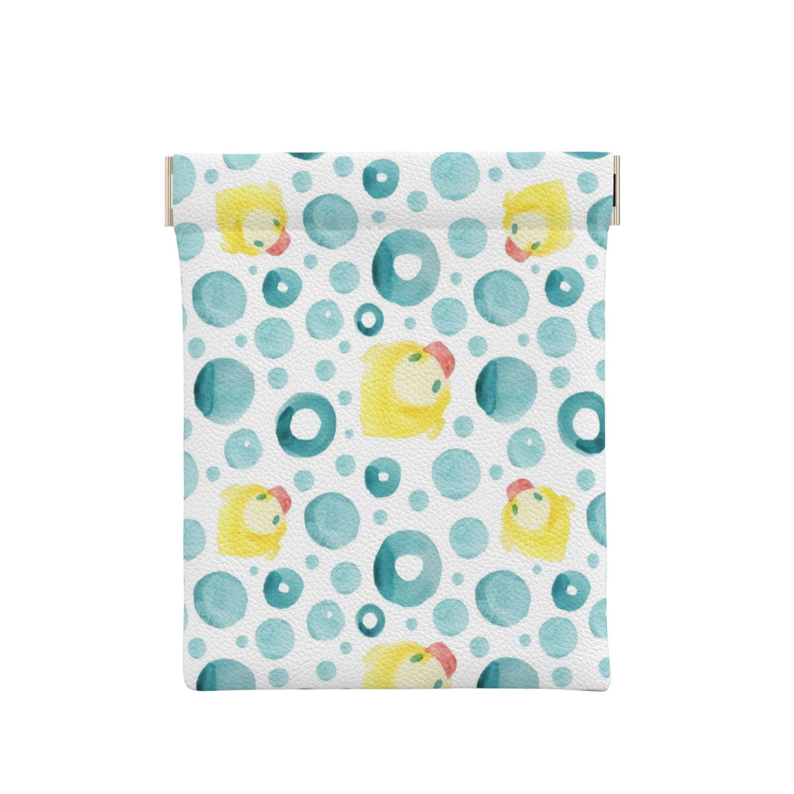 Leather Coin Purse Change Storage Bag 4.3×3.9in Can Store Coins Headset ...