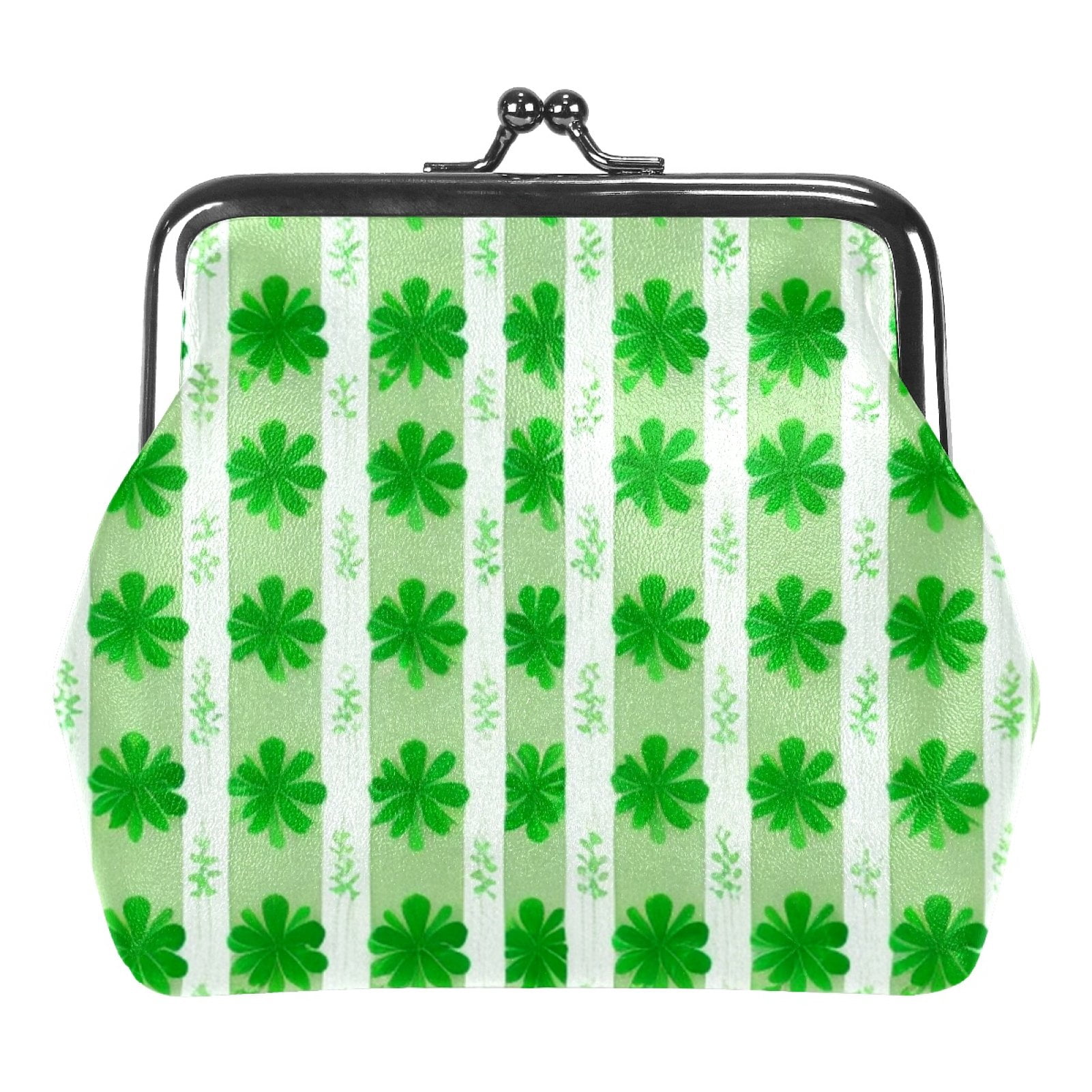 Leather Coin Purses & Pouches,Green Saint Patrick's Day Lucky Change ...