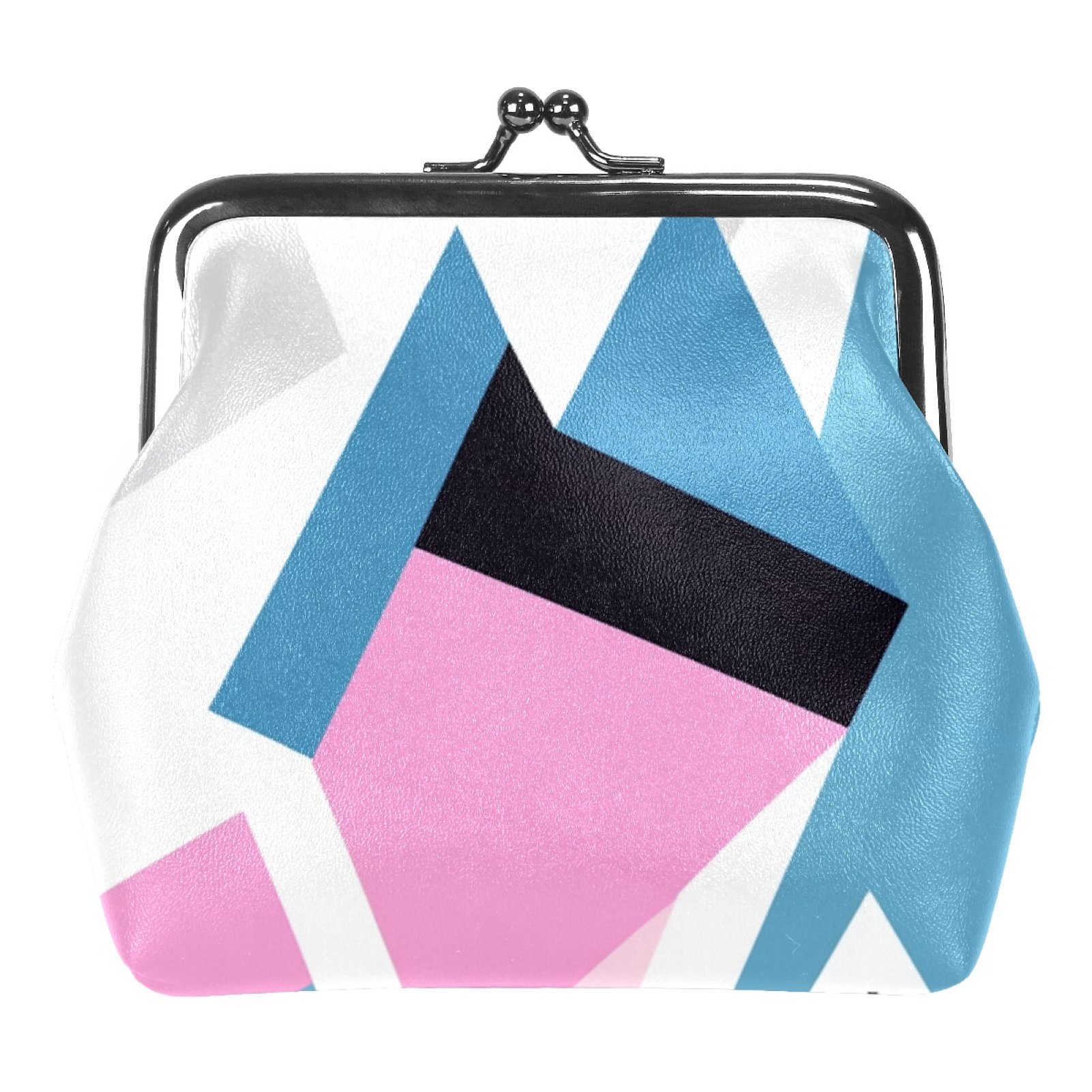 Leather Coin Purses & Pouches,Light Colored Geometry Change Purse Small ...