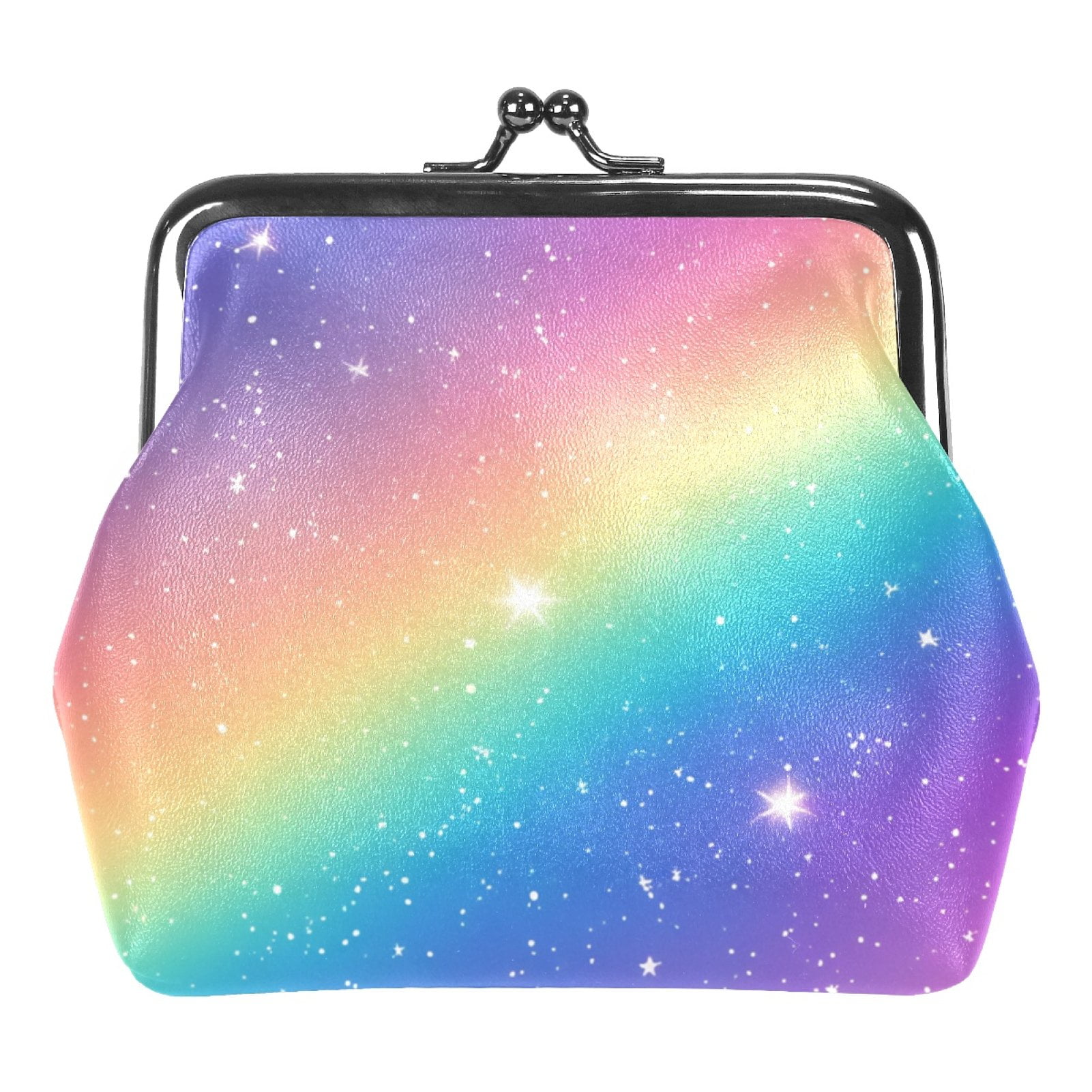 Leather Coin Purses & Pouches,Rainbow Starlight Change Purse Small ...