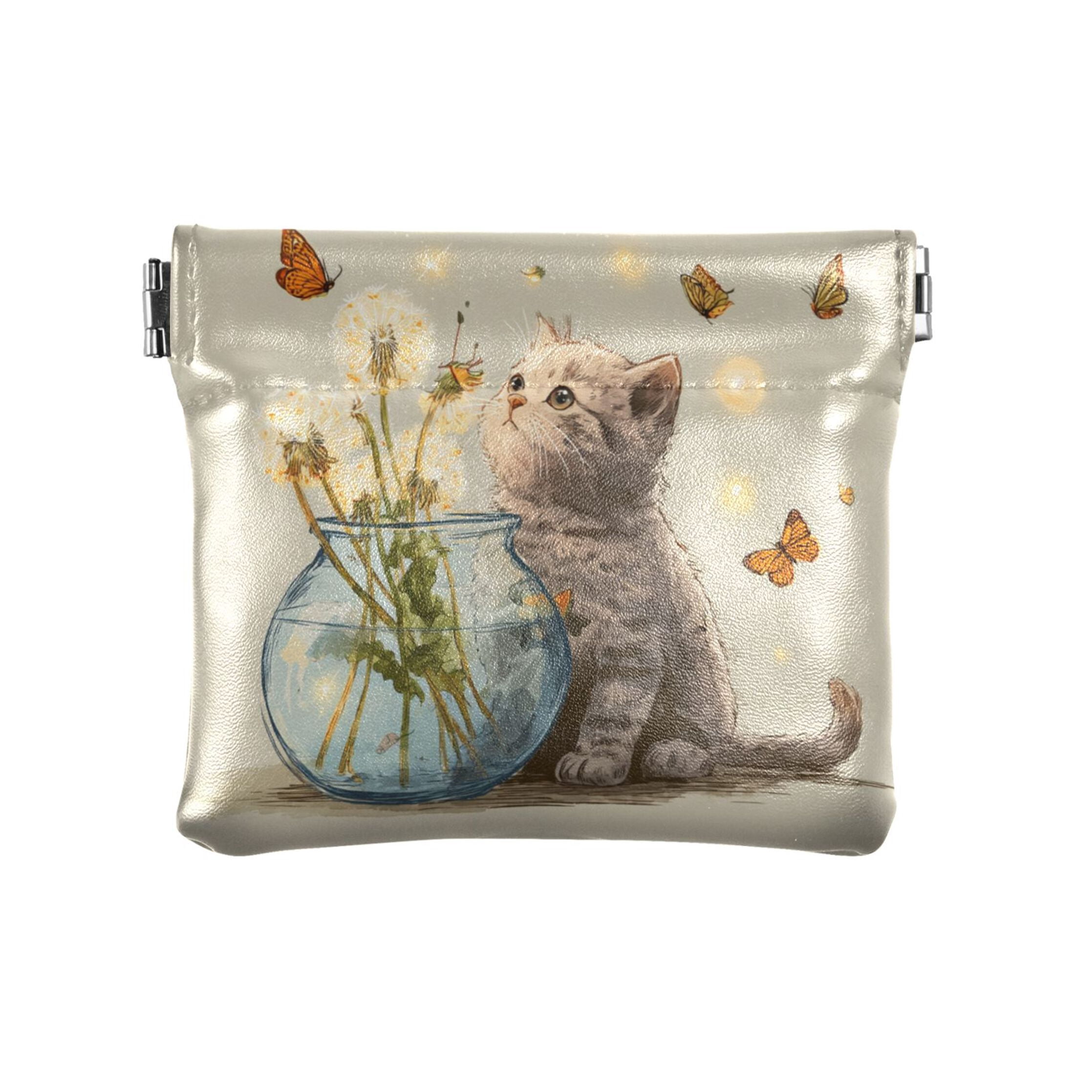 Leather Coin Wallet 4.33x3.74 Inch Portable Coin Wallet Coin Wallet ...