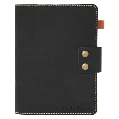 Leather Composition Notebook Cover,Personalized Notebook,Refillable ...