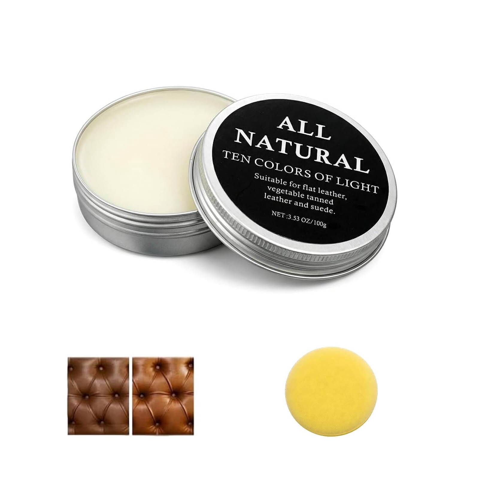 Leather Conditioner & Furniture Salve 5oz, Leather Cleaner and ...