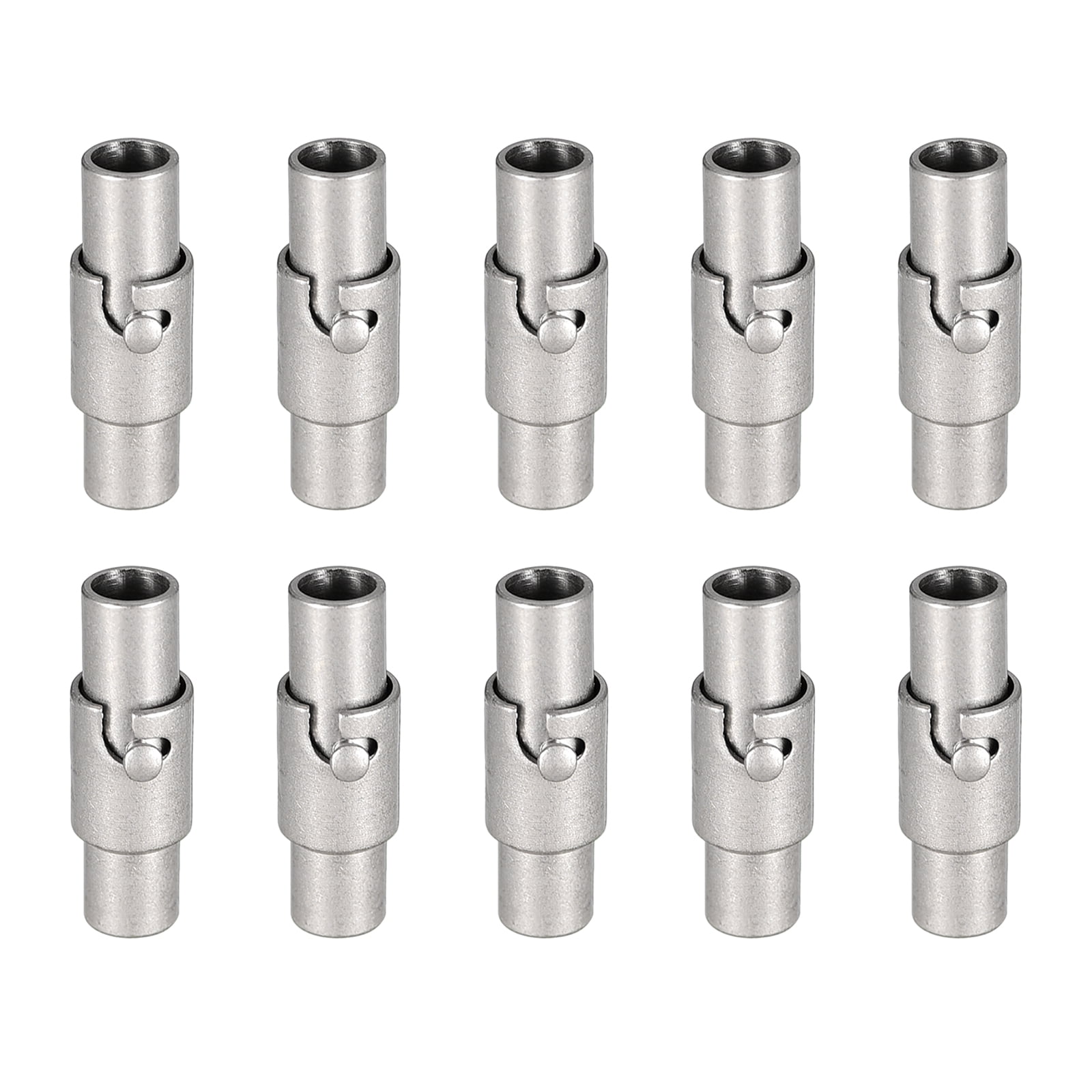 Leather Cord End Clasp, 10Pack 3mm Hole Leather Clasps for Jewelry ...