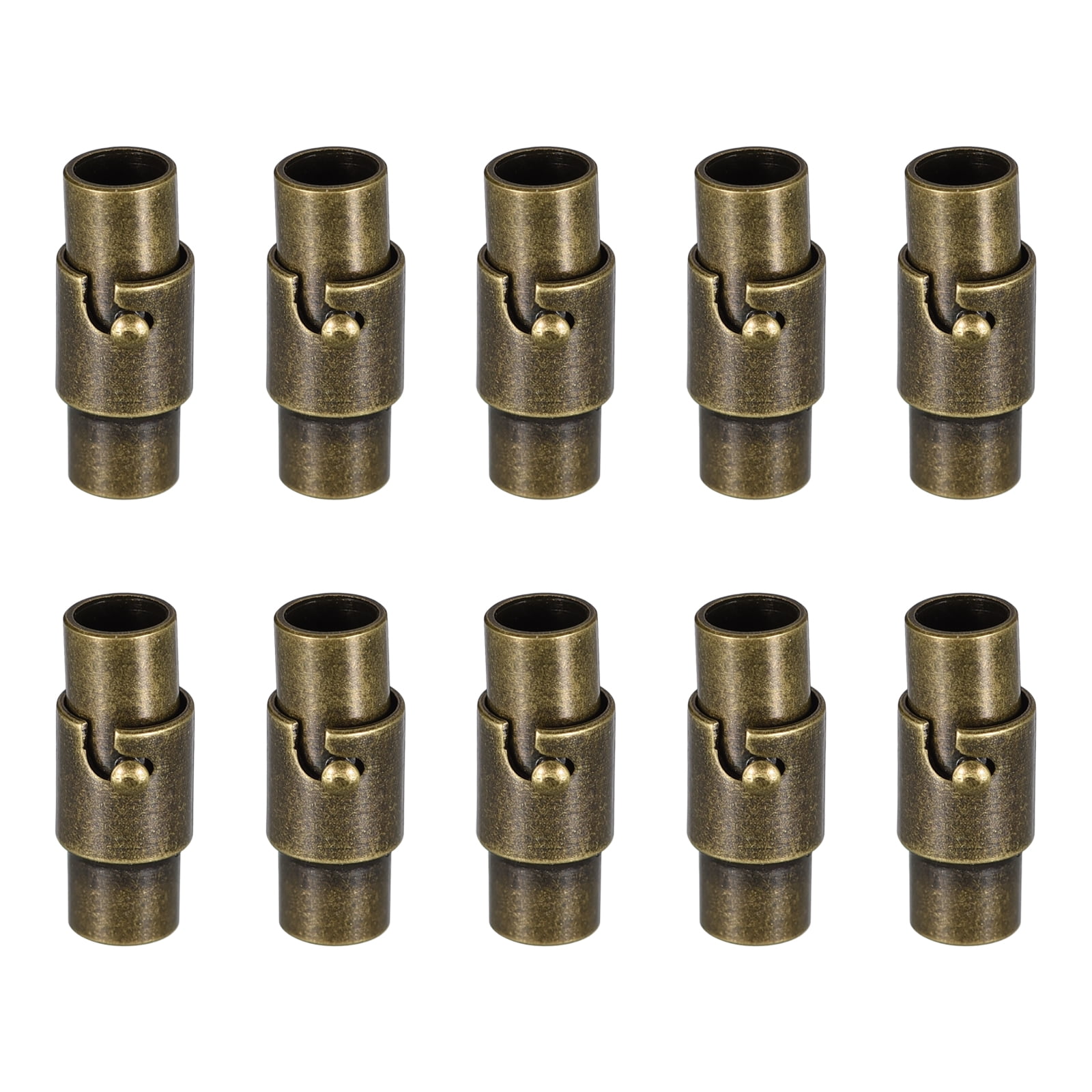 Leather Cord End Clasp, 10Pack 4mm Hole Leather Clasps for Jewelry ...