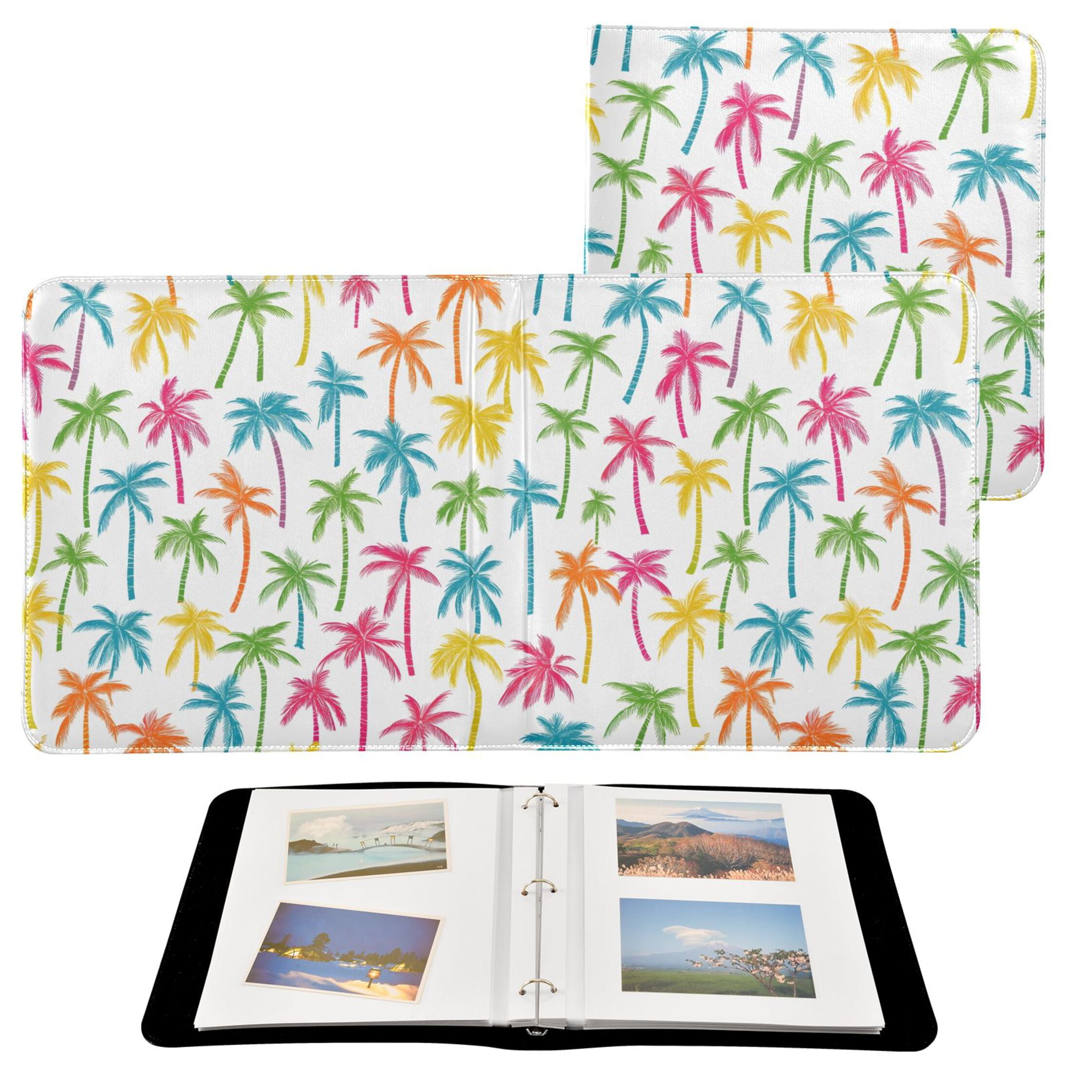 Leather Cover Photo Album 80 Pockets 4x6 Photos Bookshelf Picture Album ...