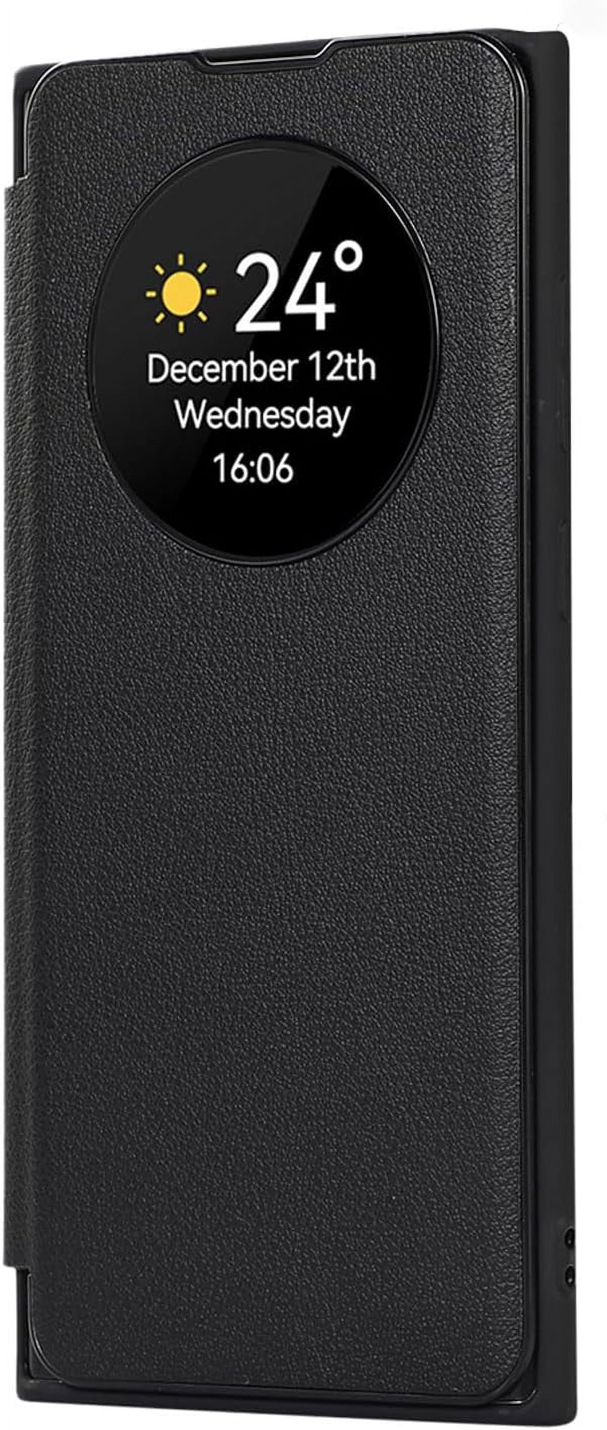 Leather Cover for Samsung Galaxy S24ultra/S24plus/S24, Flip Case Smart ...