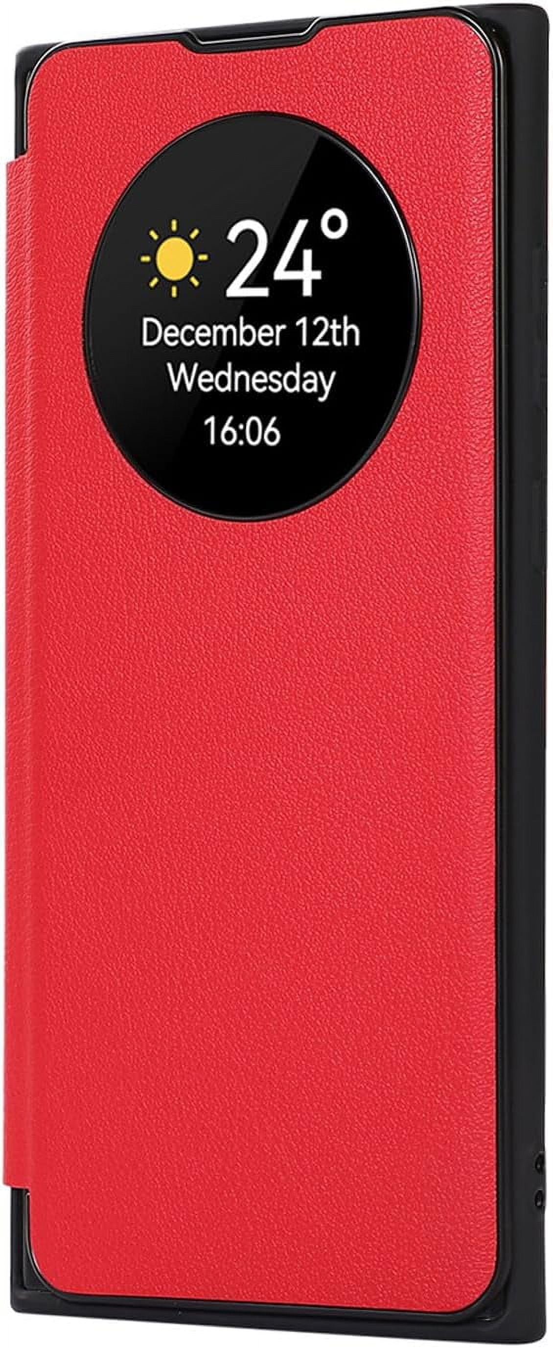 Leather Cover for Samsung Galaxy S24ultra/S24plus/S24, Flip Case Smart ...