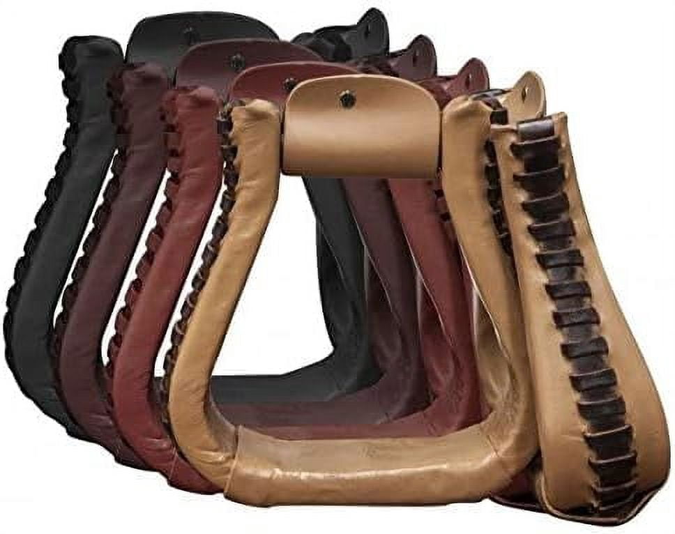 Leather Covered Western Stirrups - Walmart.com