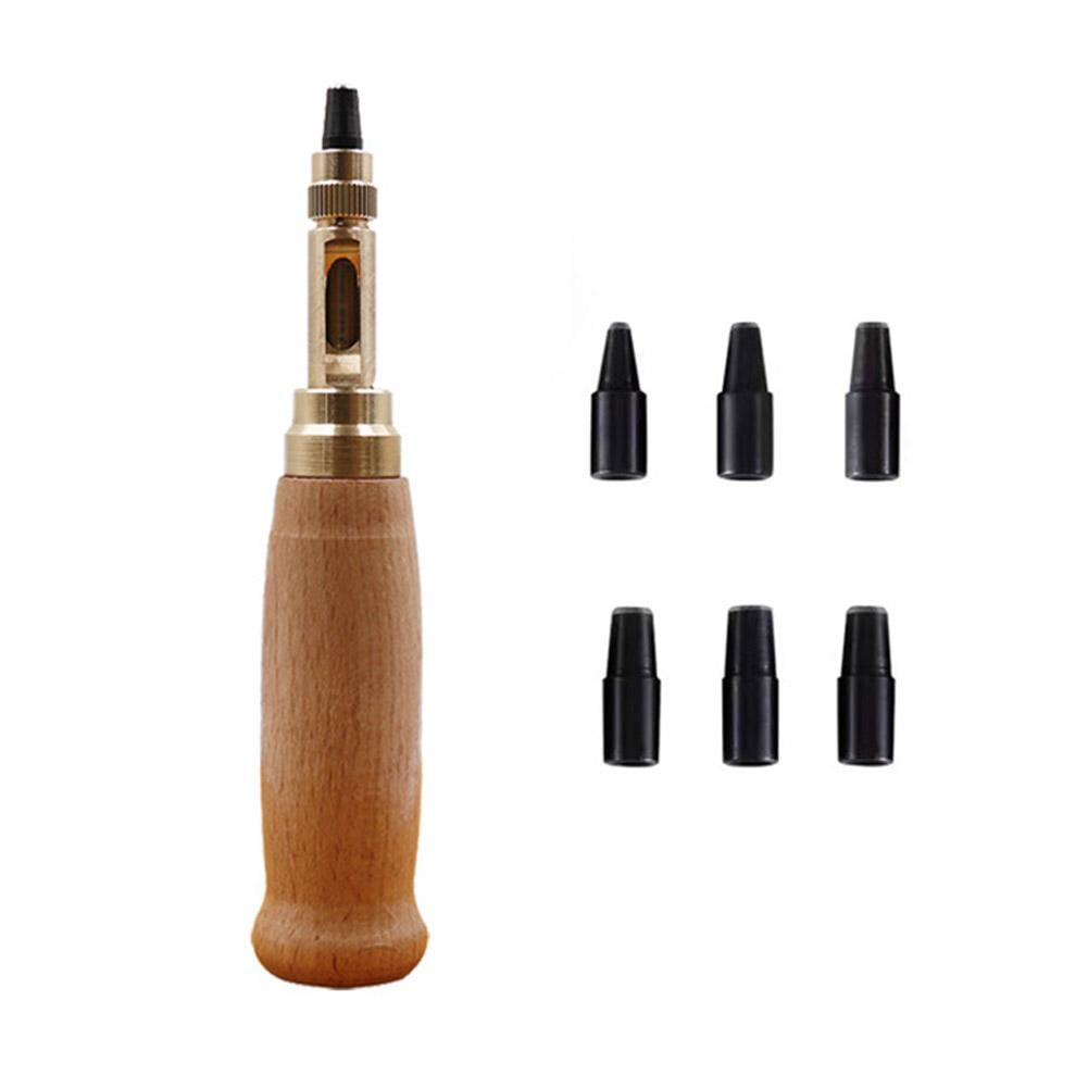 Adjustable Screw Hole Punch Auto Leather Tool Bookbinding Drill Tool ...