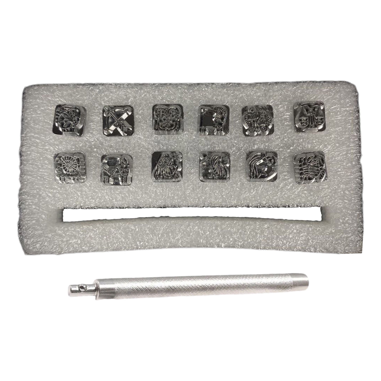 Leather Craft Stamping Tool Set 12 Constellation-Patterns Stamps ...