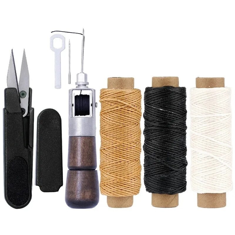Leather Craft Tools Kit Professional Leather Hand Sewing Repair Kit ...