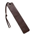 Leather Cross Bookmark, Genuine Textured Grain Leather Page Marker for ...