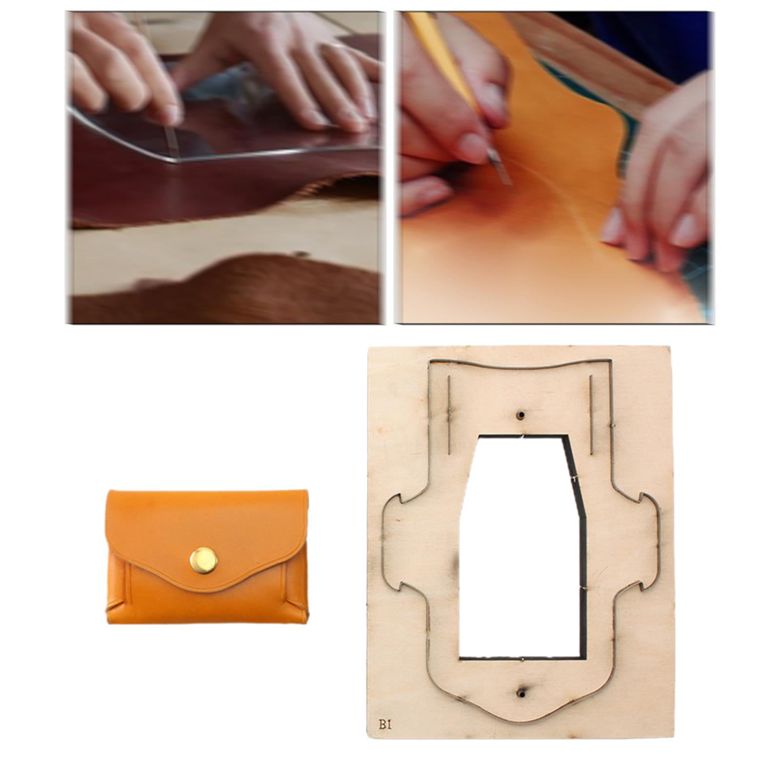 Leather Cutting Dies Leather Wallet Template Wooden Practicle Coin ...