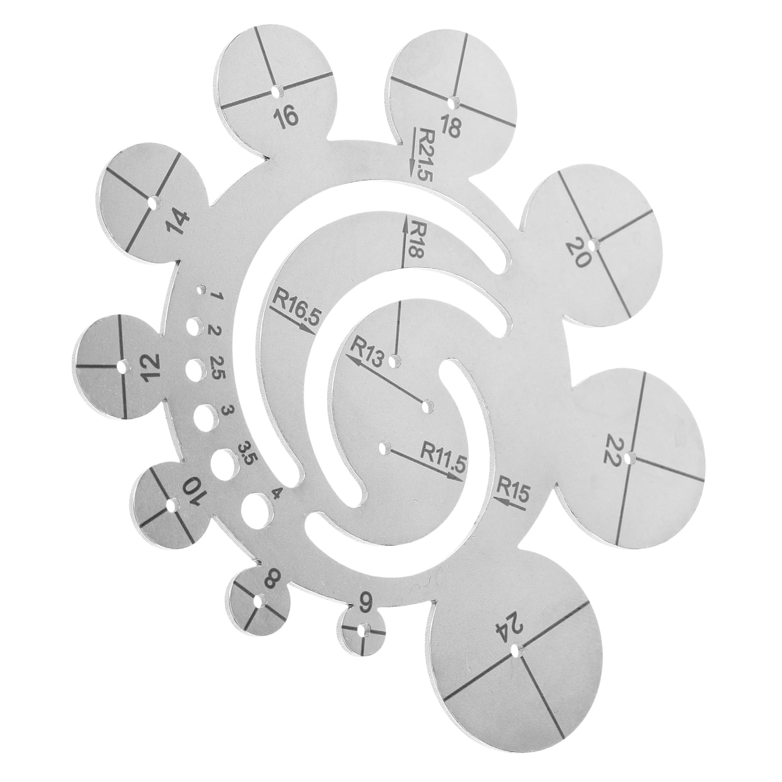 Leather Cutting Template Easily Cut Template Shape Leather Round Corner ...