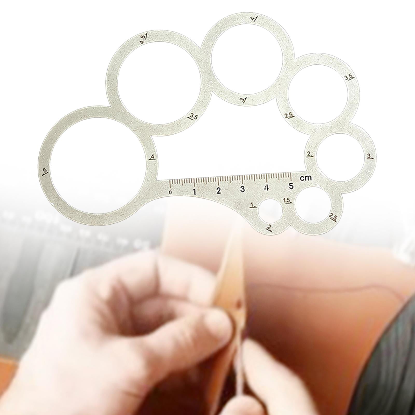 Leather Cutting Tool Corners Cutter Circle Drawing Template Stainless ...