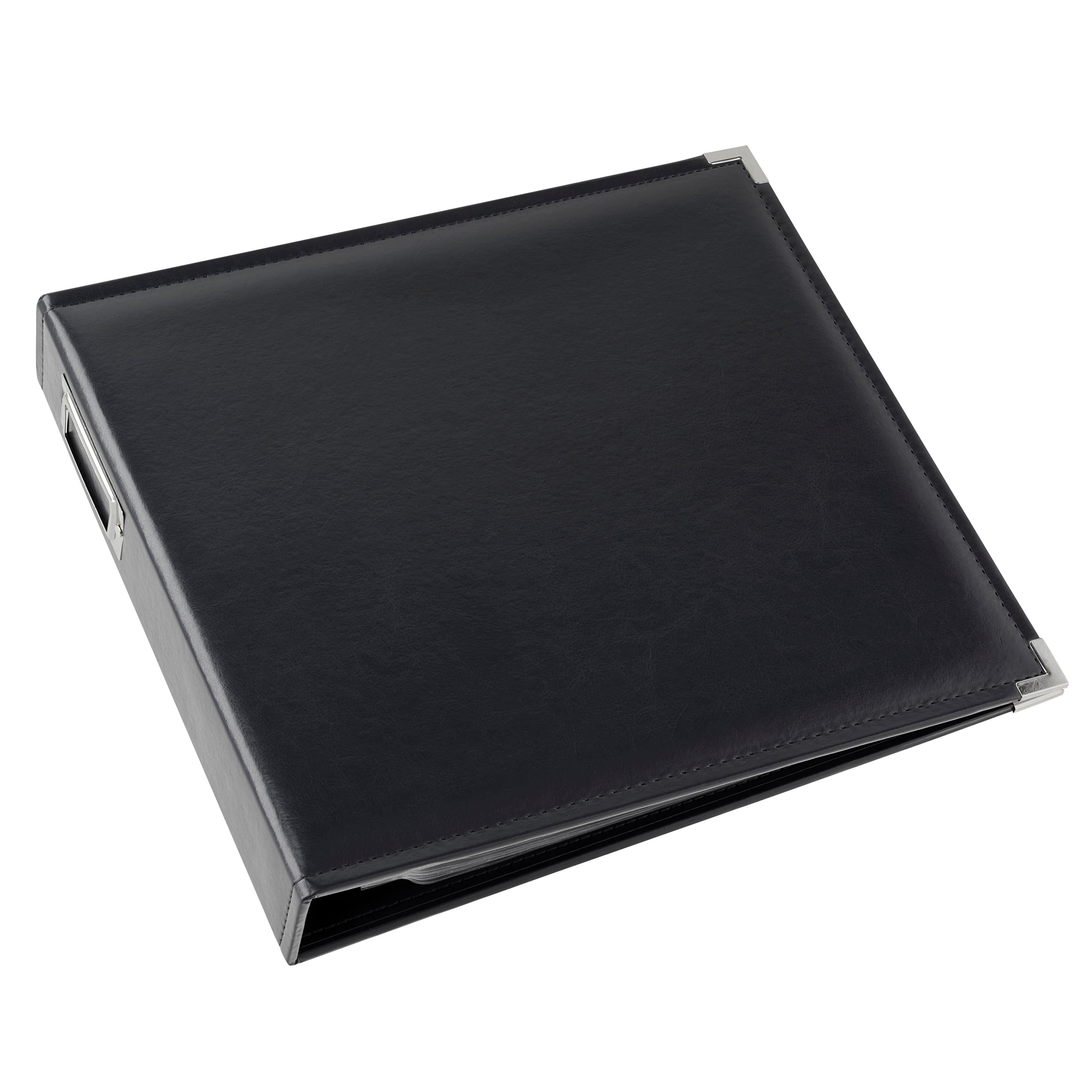 Scrapbook Classic Leather 3 Ring Album Charcoal 12X12 - Walmart.com