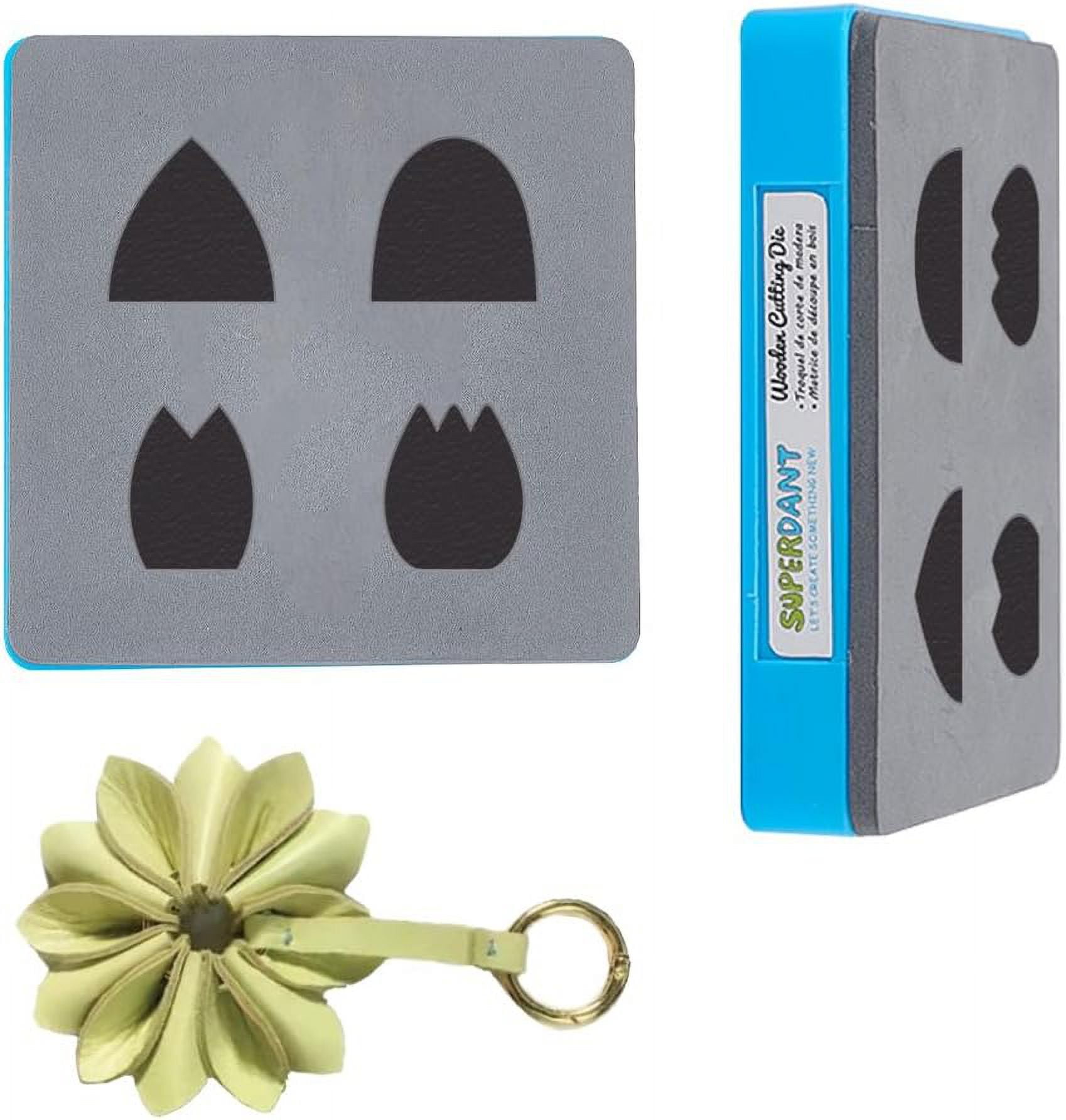 Leather Daisy Flower Wooden Dies - Art Craft Keychain Fabrics Multi ...
