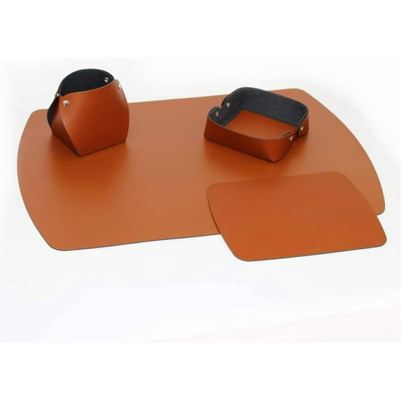 Leather Desk Blotter Set (21inch x 14inch) with Mouse Pad and ...