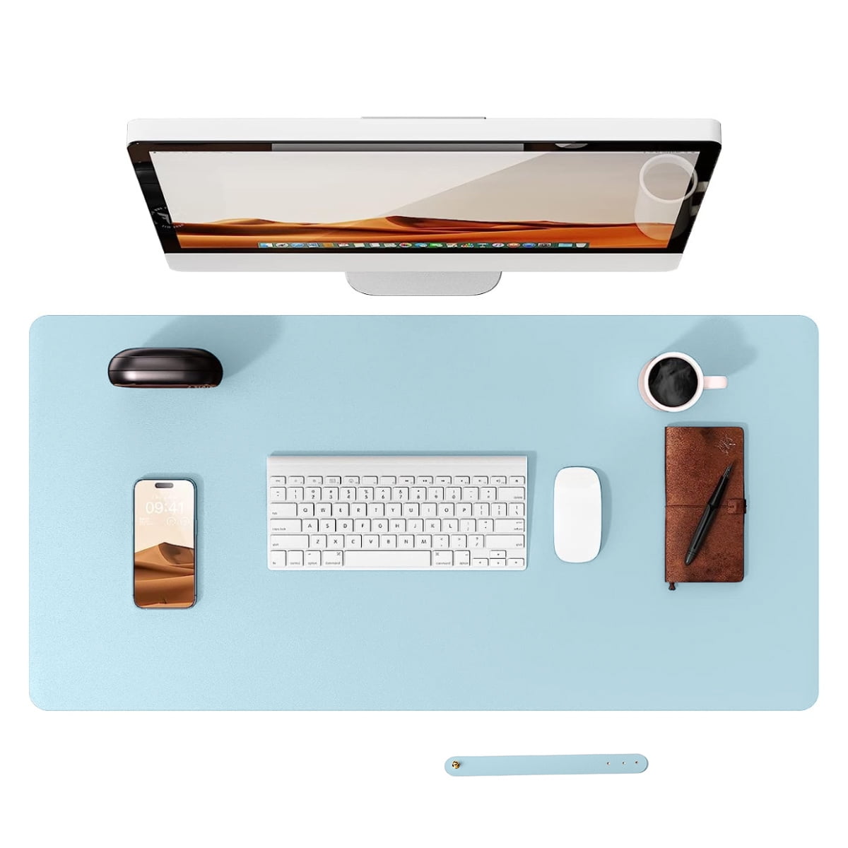 Leather Desk Mat, Desktop mat, Waterproof Mat for Desktop, Keyboard and ...