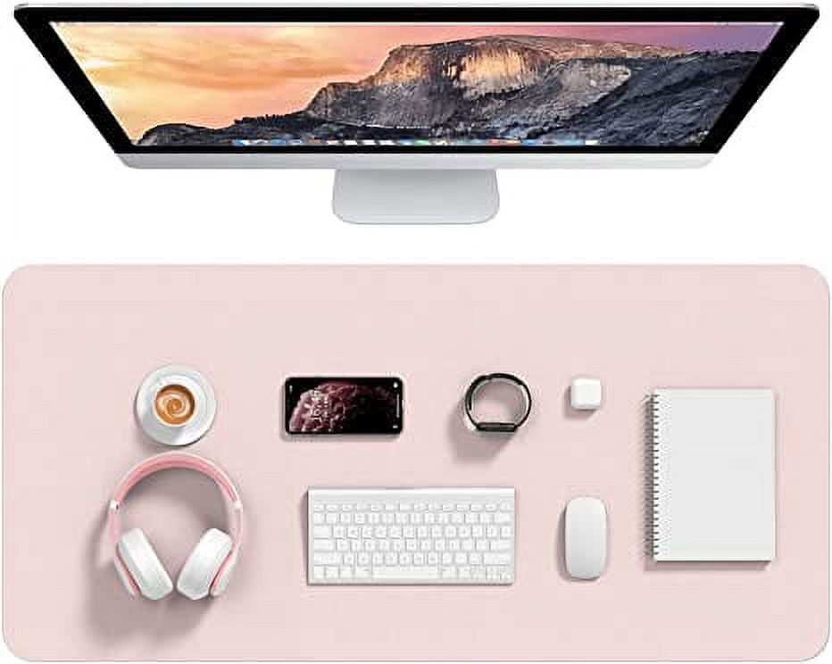 Leather Desk Pad Protector, 31.5" x 15.7" Waterproof Mouse Pad Desk Mat ...
