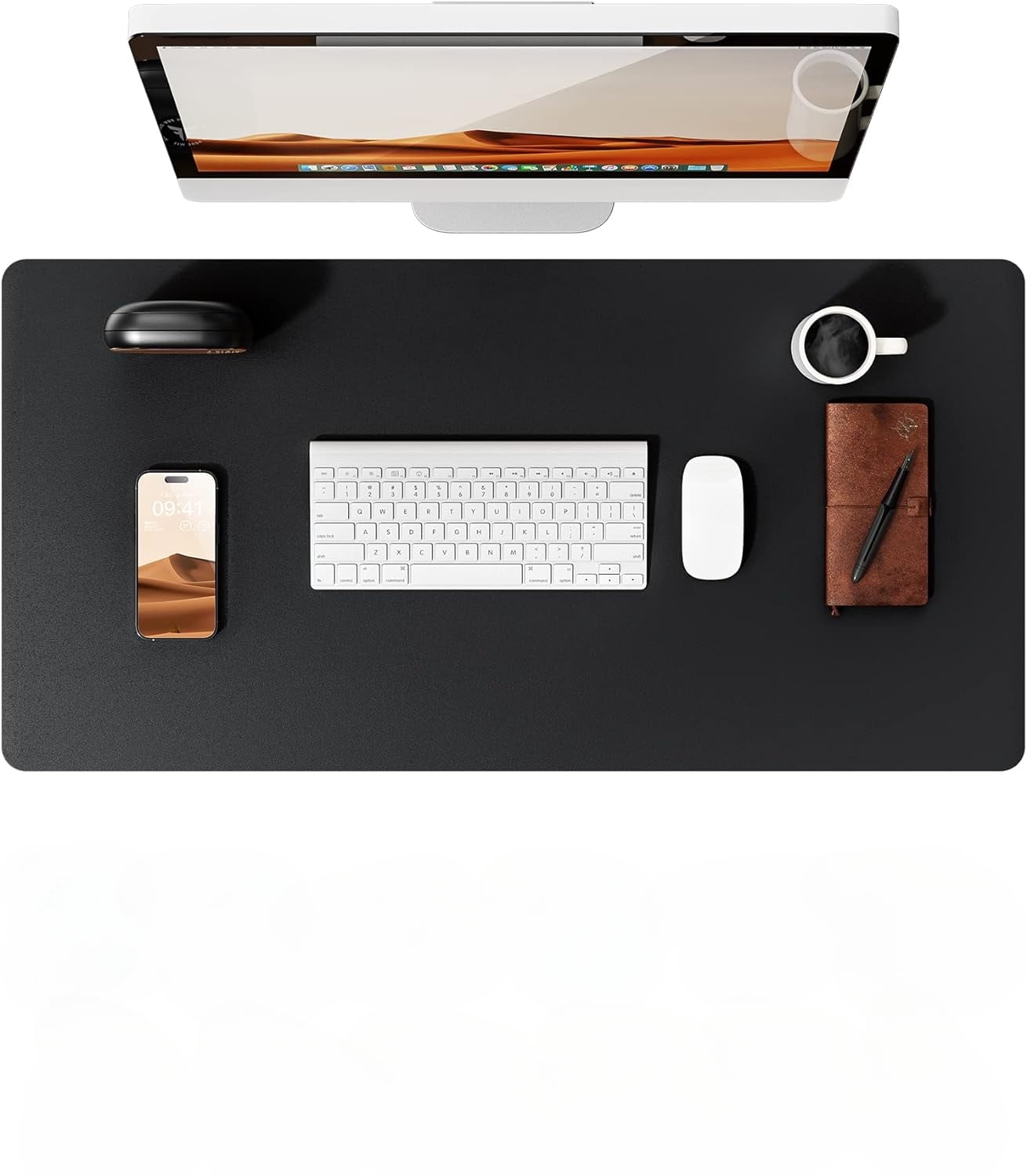 vvia shoping Leather Desk Pad Protector, Large Mouse Pad, Waterproof ...