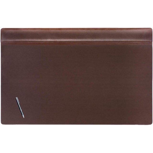 Leather Desk Pad with Top Rail - Luxury Leather Desk Blotter for ...