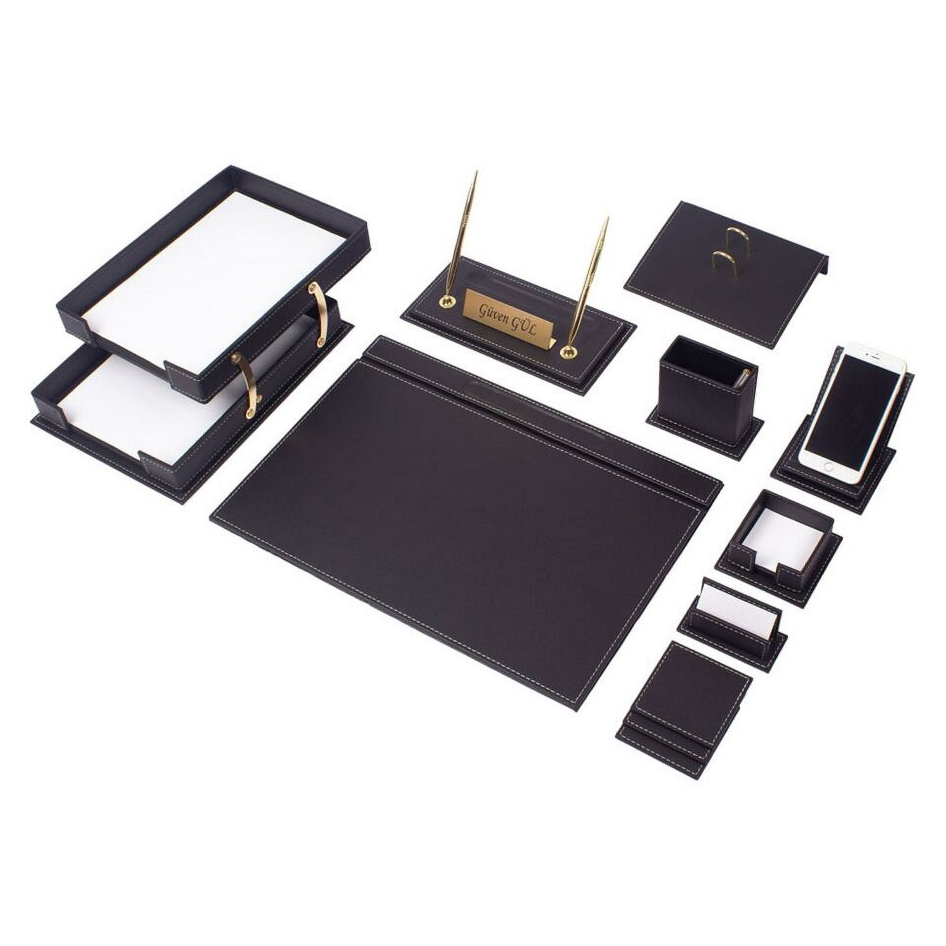 Leather Desk Set-Desk Office Accessories-Office Organizer- Home Office ...