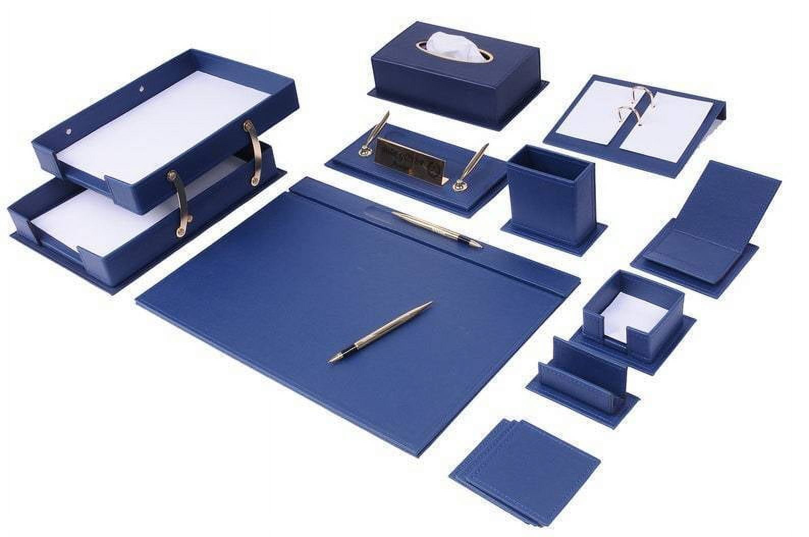 Leather Desk Set-Desk Office Accessories-Office Organizer- Home Office ...