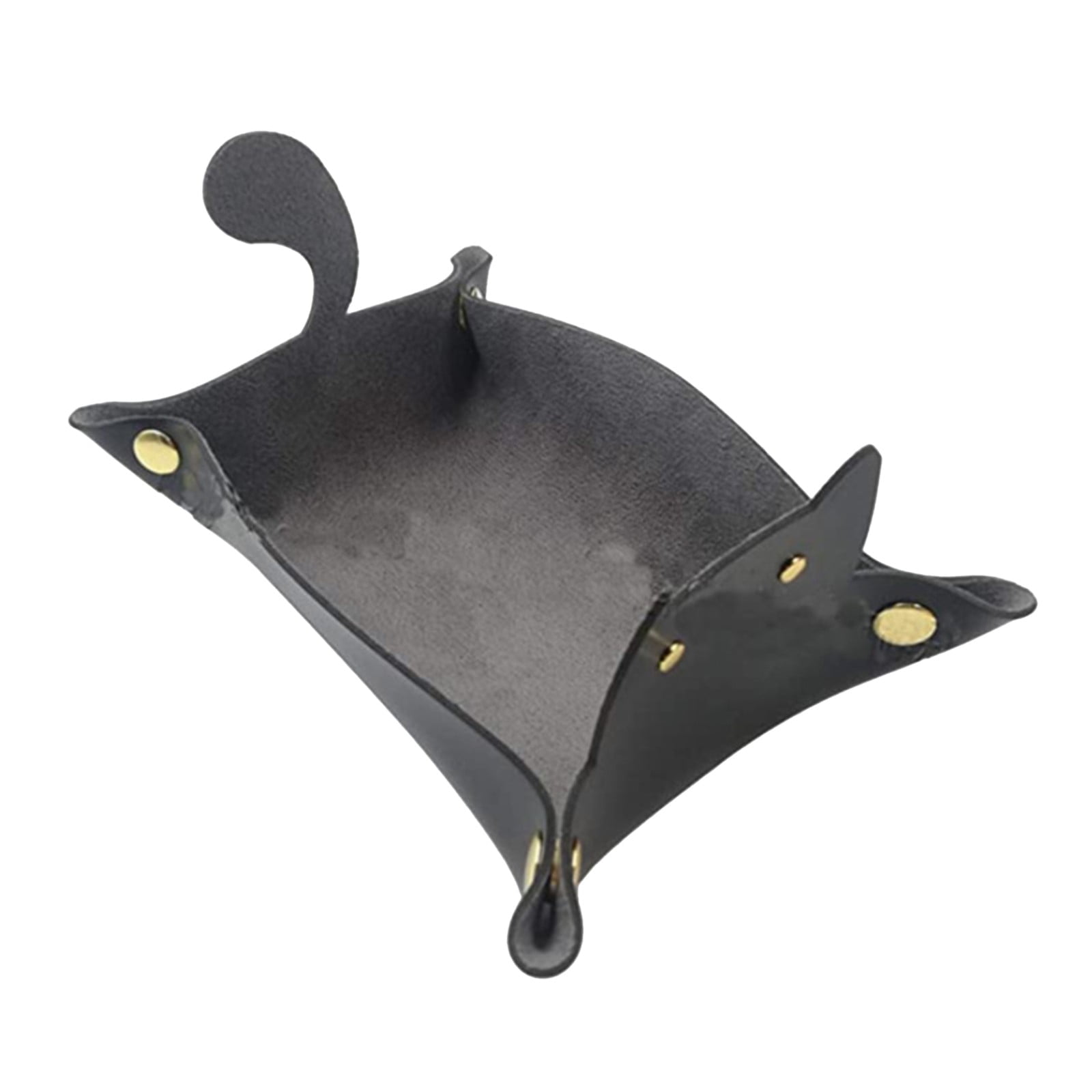 Leather Desktop Storage Tray Black,Entrance Miscellaneous Storage Tray ...