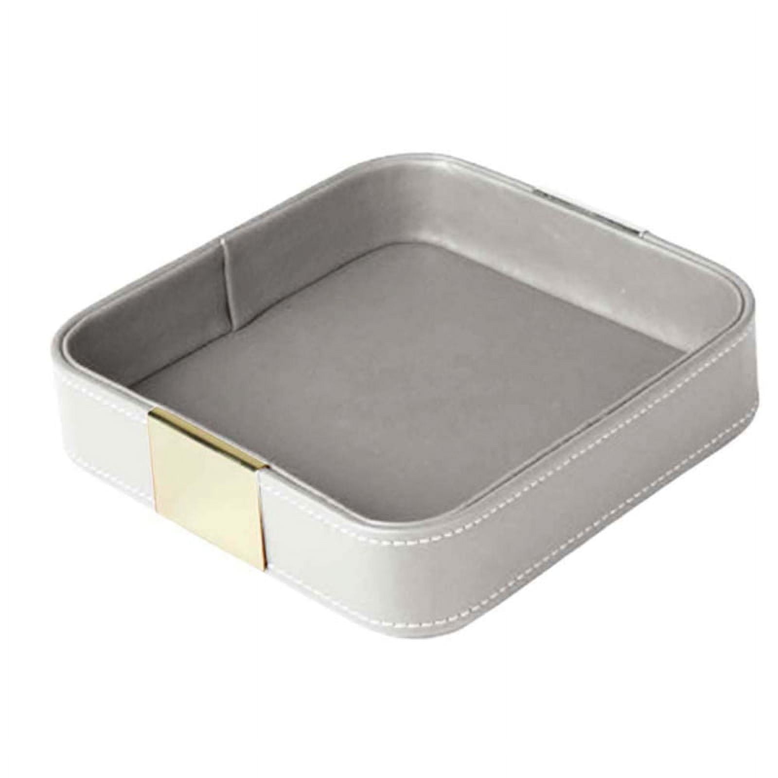 Leather Desktop Storage Tray Catchall Organizer Tray for Entryway Table ...