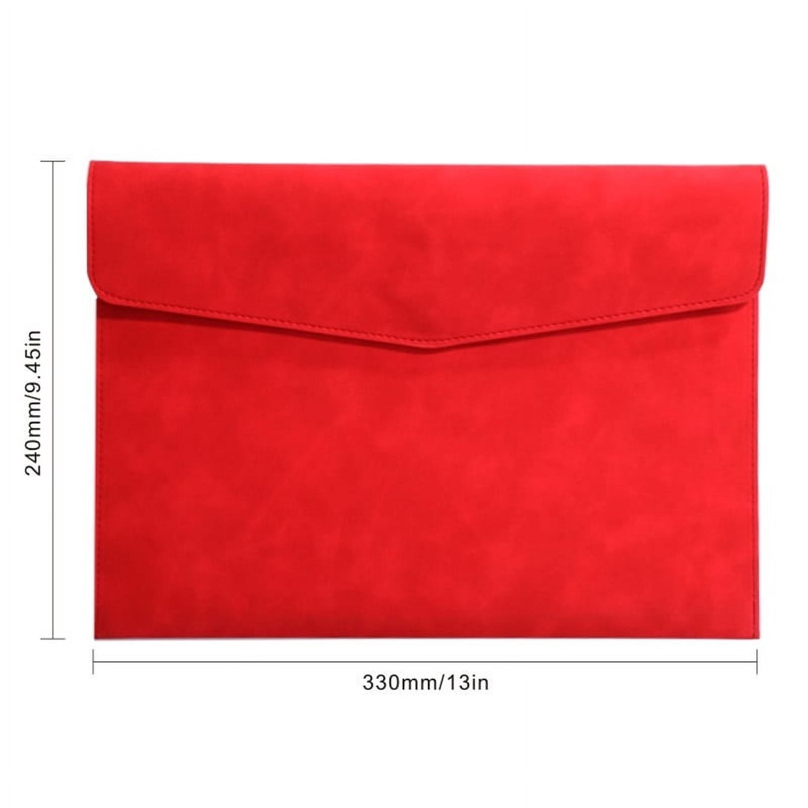 Leather Document Bag A4 Envelope Document Holder Quality PU Leather ...