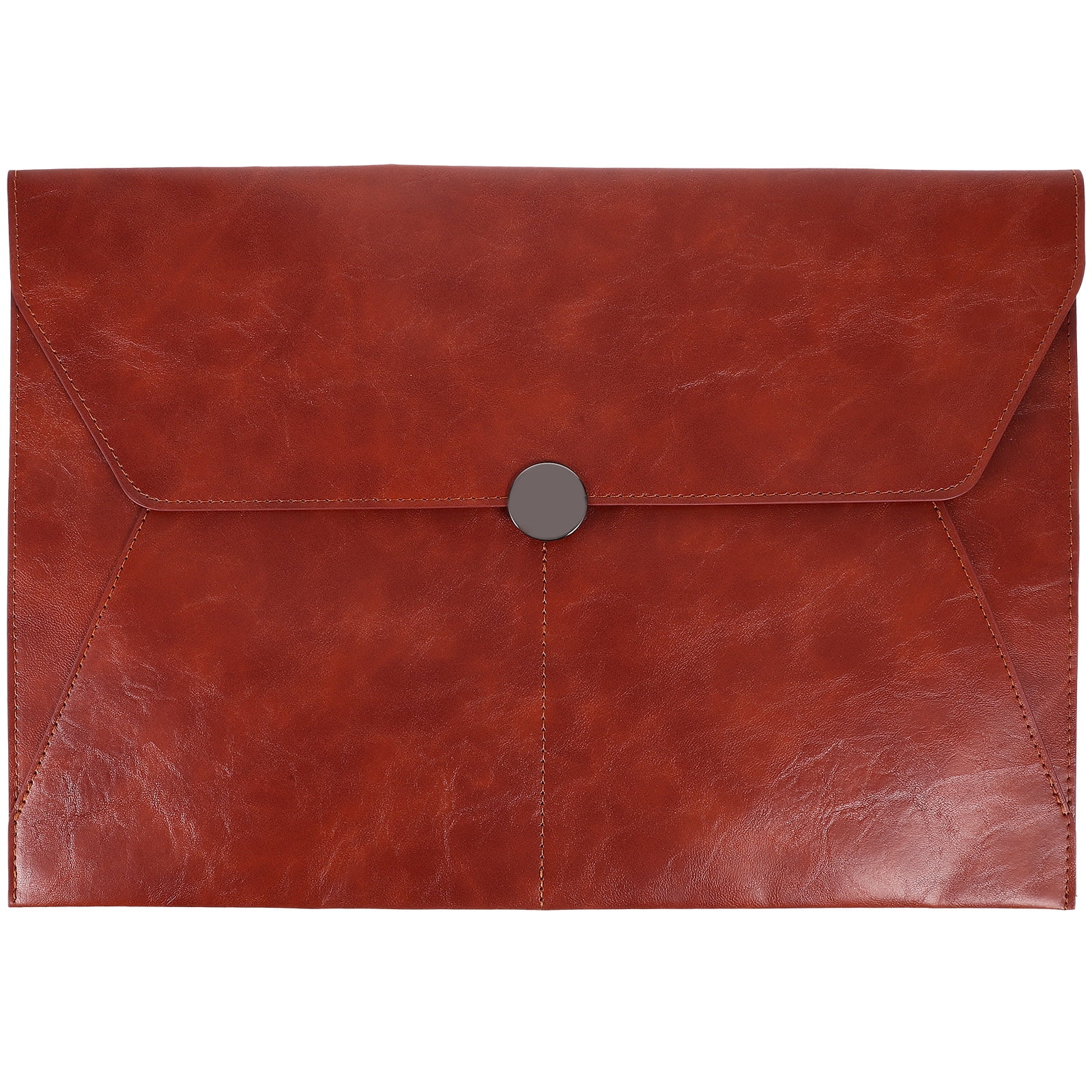 Leather Document File Folder A4 File Bag File Organizer Bag Travel ...